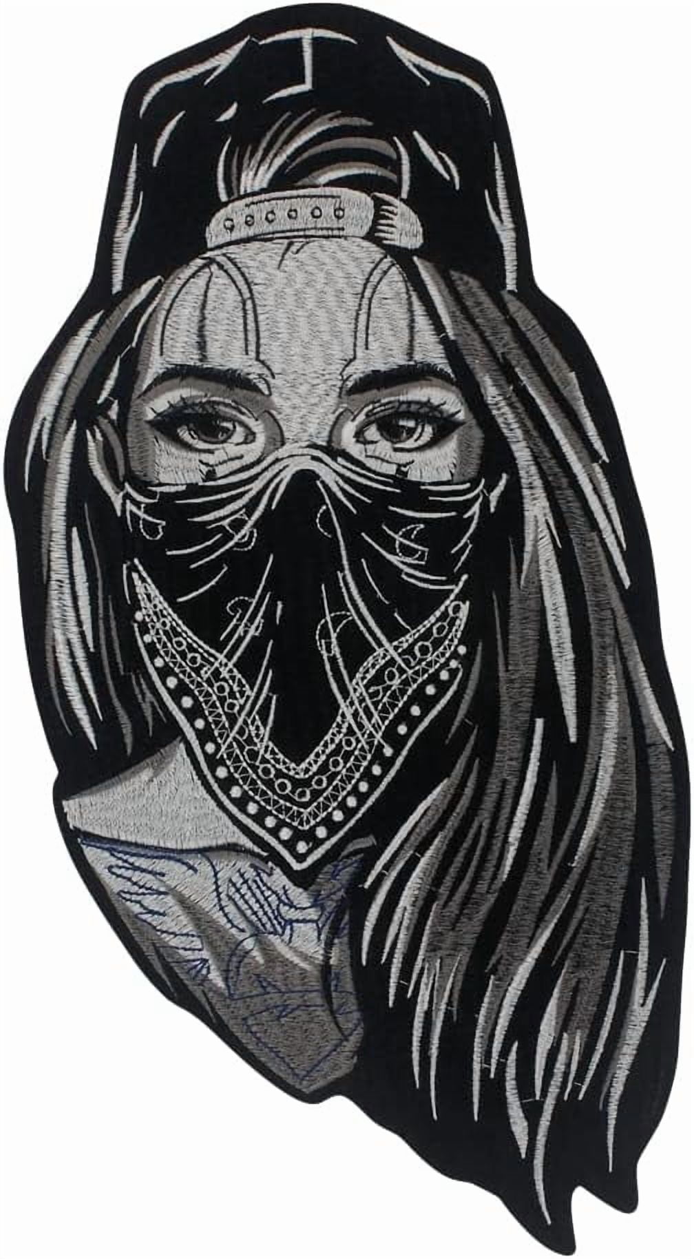 Cool Lady Patches Embroidered Applique Iron on Sticker Fabric Patches ...