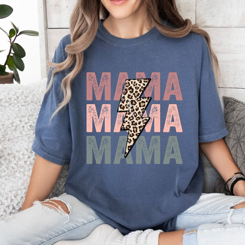 Cool Leopard Mama Shirt, Mothers Day Gift, Gift For Mom, Leopard Mom ...