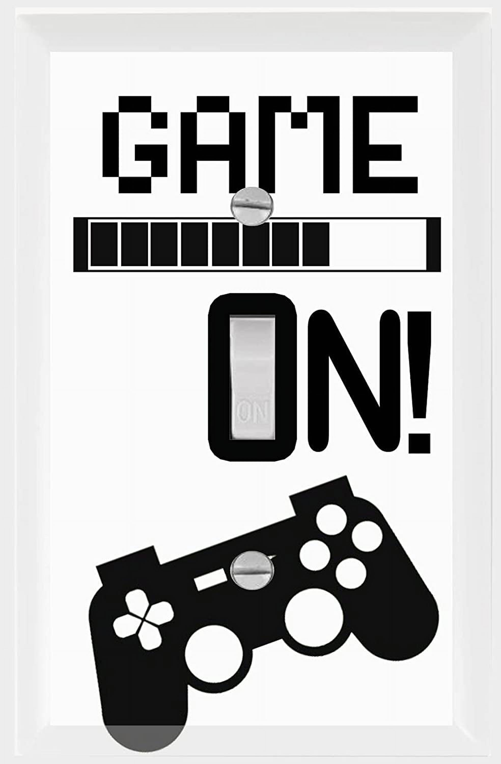 Cool Light Switch Plate Cover Video Gamer Room Novelty Wall Gaming Gift ...