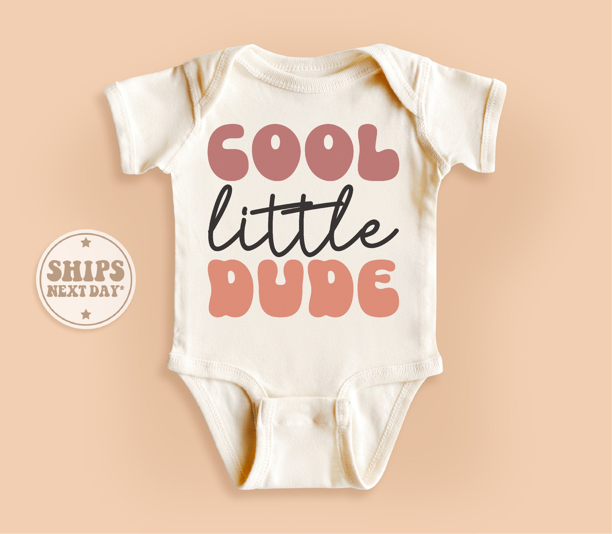 Cool Little Dude Baby Onesie, Little Dude Bodysuit, Cute Natural Baby ...