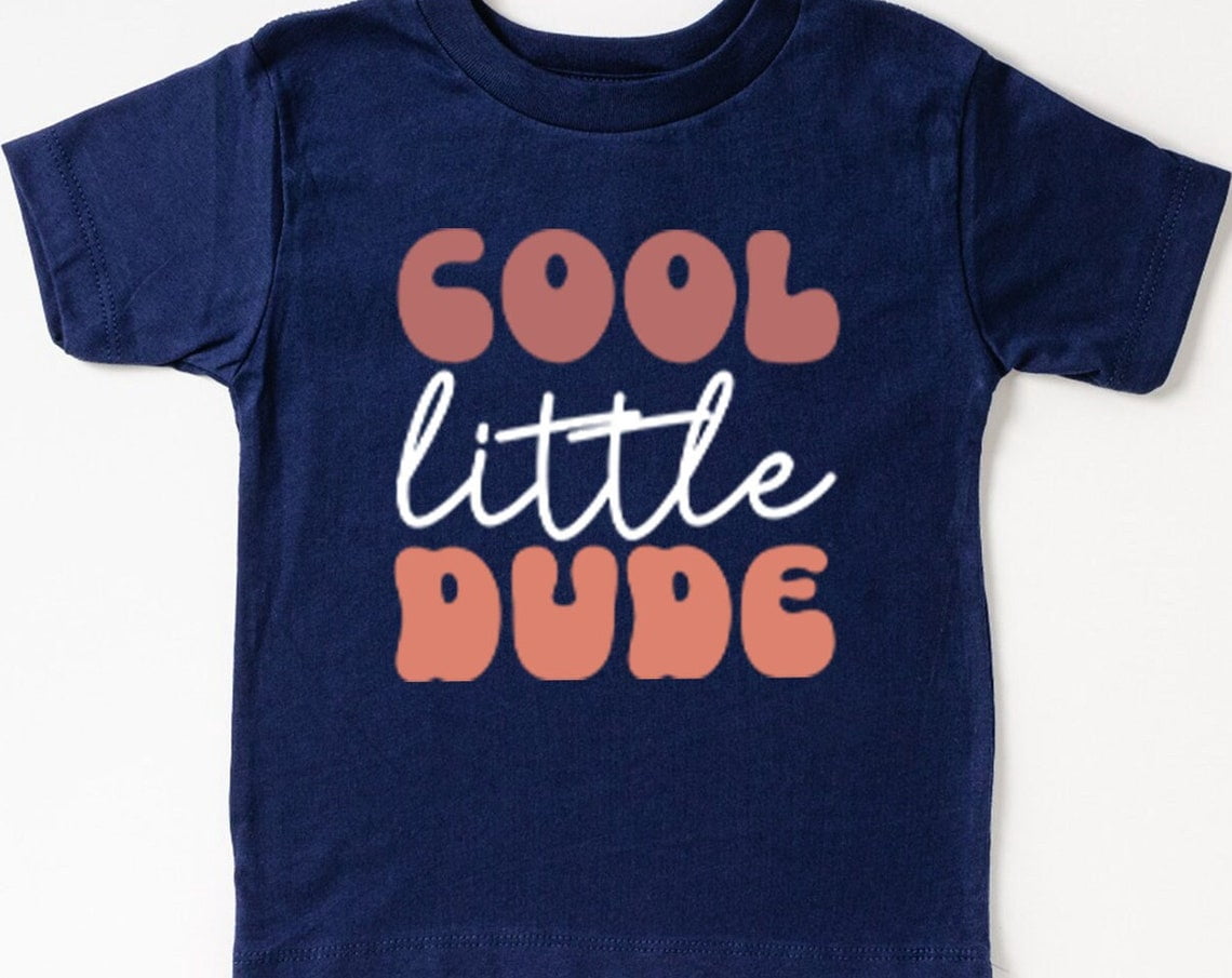 Cool Little Dude, Retro Boys Shirt, Kids Birthday Shirt, Cool Little ...