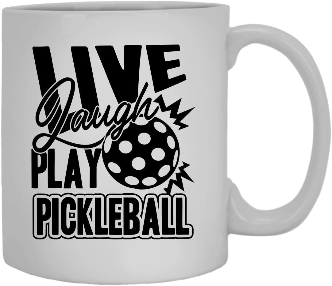 Cool Live Laugh Play Pickleball Mug, Coffee Mug Design 11 oz - Walmart.com