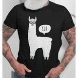 Cool Llama Sunglasses Tee, Chill Alpaca SUP Quote Fun Animal Meme ...