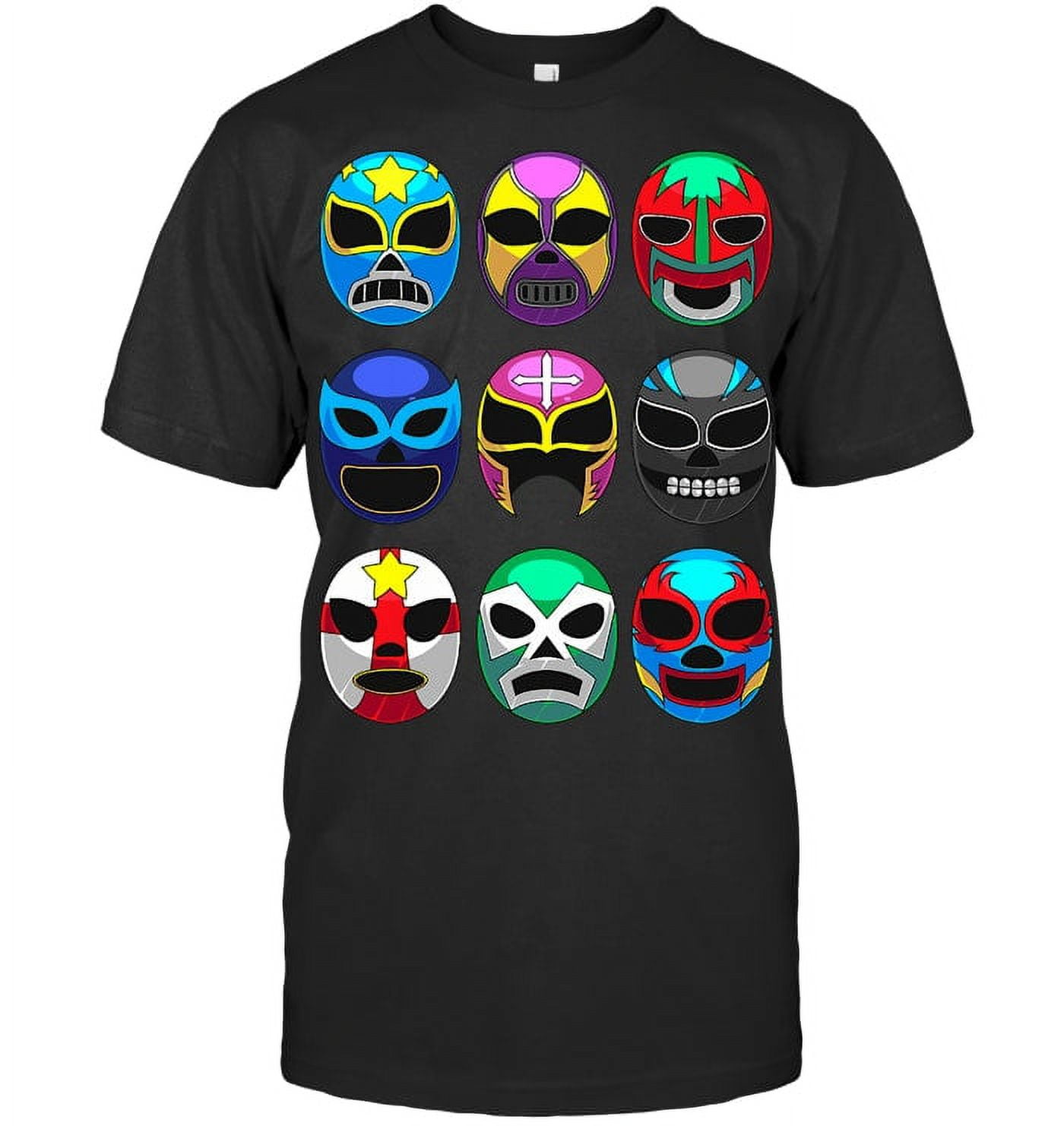 Cool Lucha Libre Wrestlers Masks Funny Wrestling Gift Fan Wrestling T ...