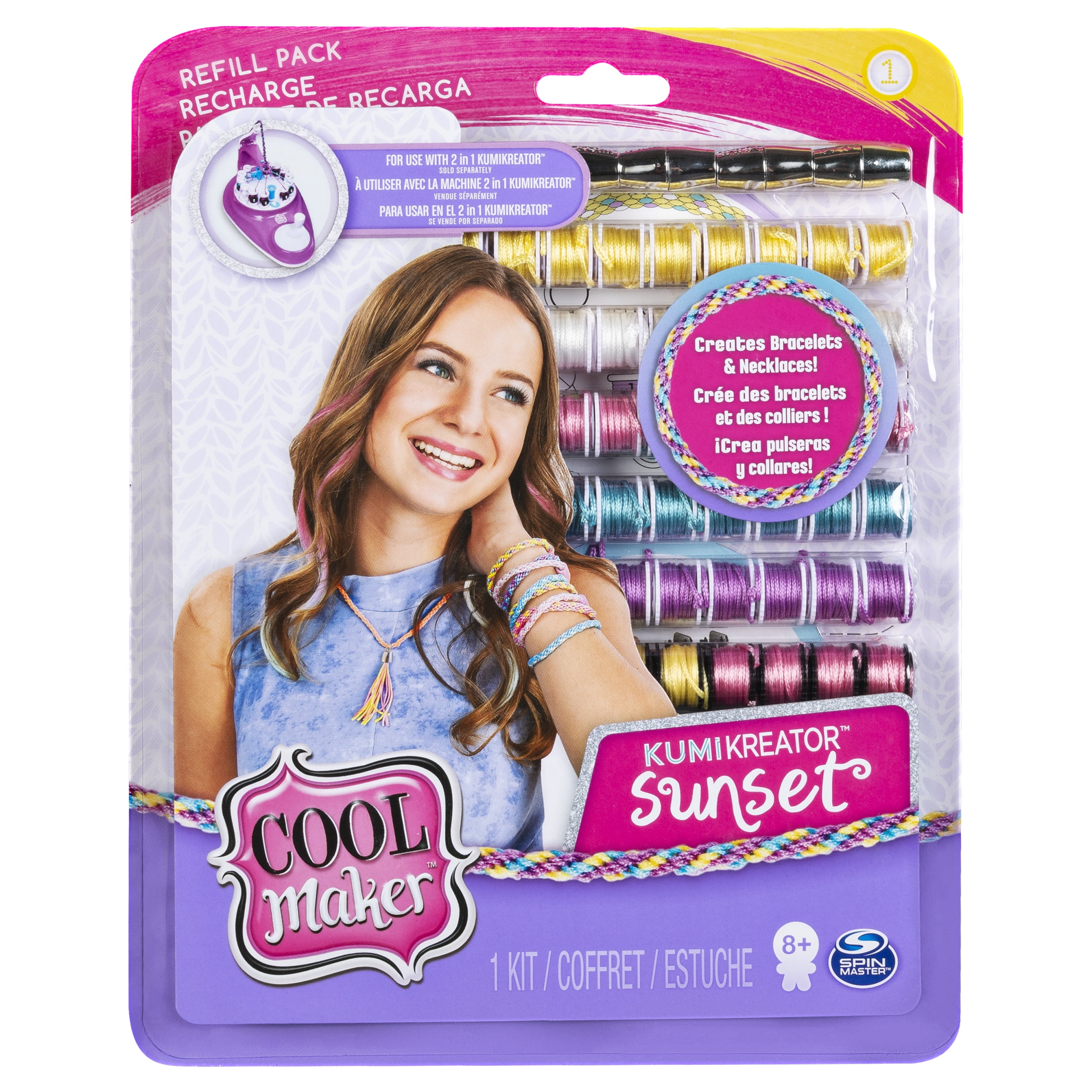 Cool Maker, KumiKreator Sunset Fashion Pack Refill, Friendship Bracelet ...