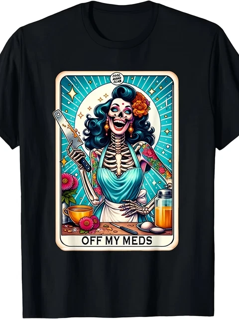 Cool Mama Club Tarot Card Skeleton Mother's Day Graphic T-Shirt Retro ...