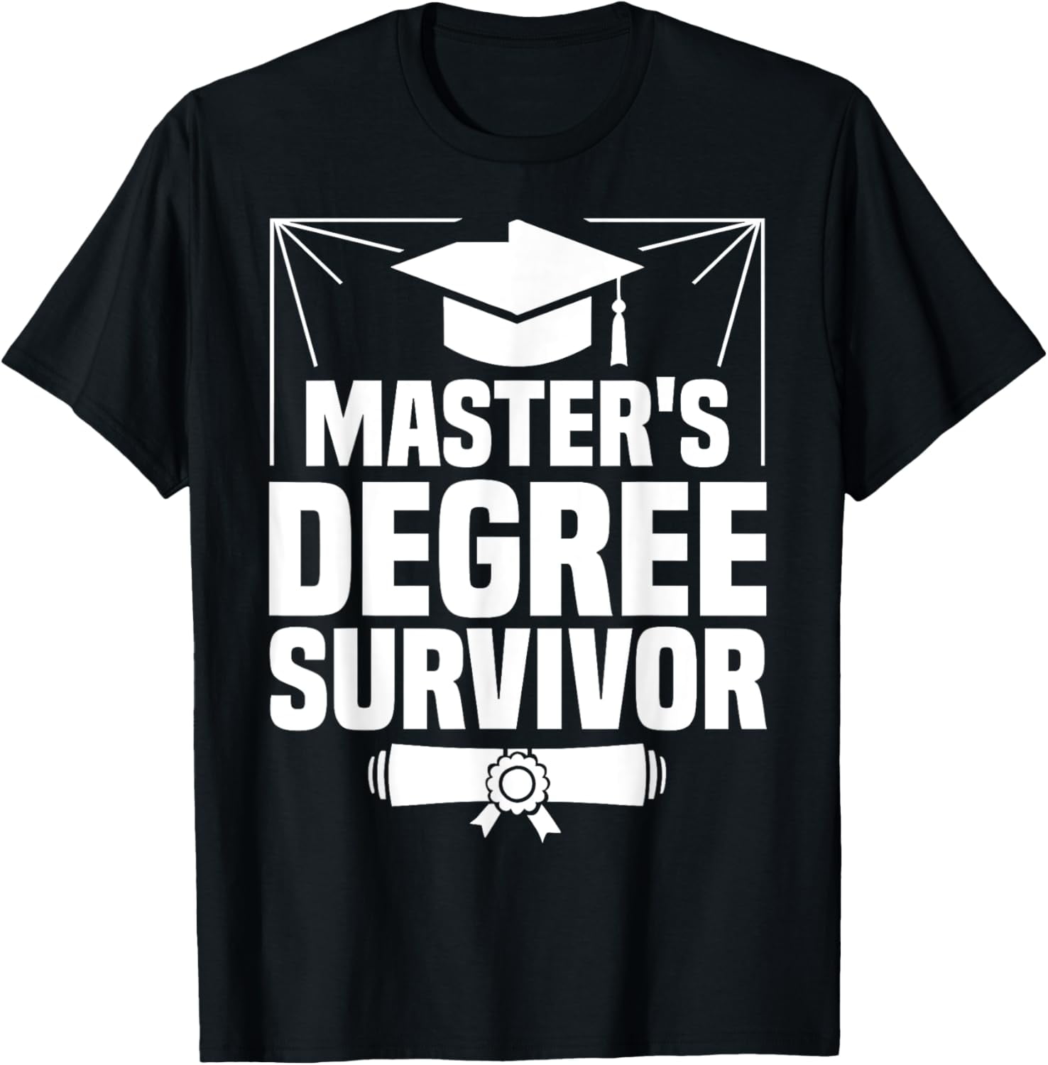 Cool Masters Degree For Men Women MBA Student Graduation T-Shirt ...