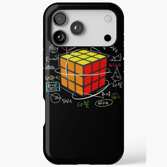 Cool Math Rubik Player Cube Phone Case for iPhone 11 12 13 14 15 16 17 ...