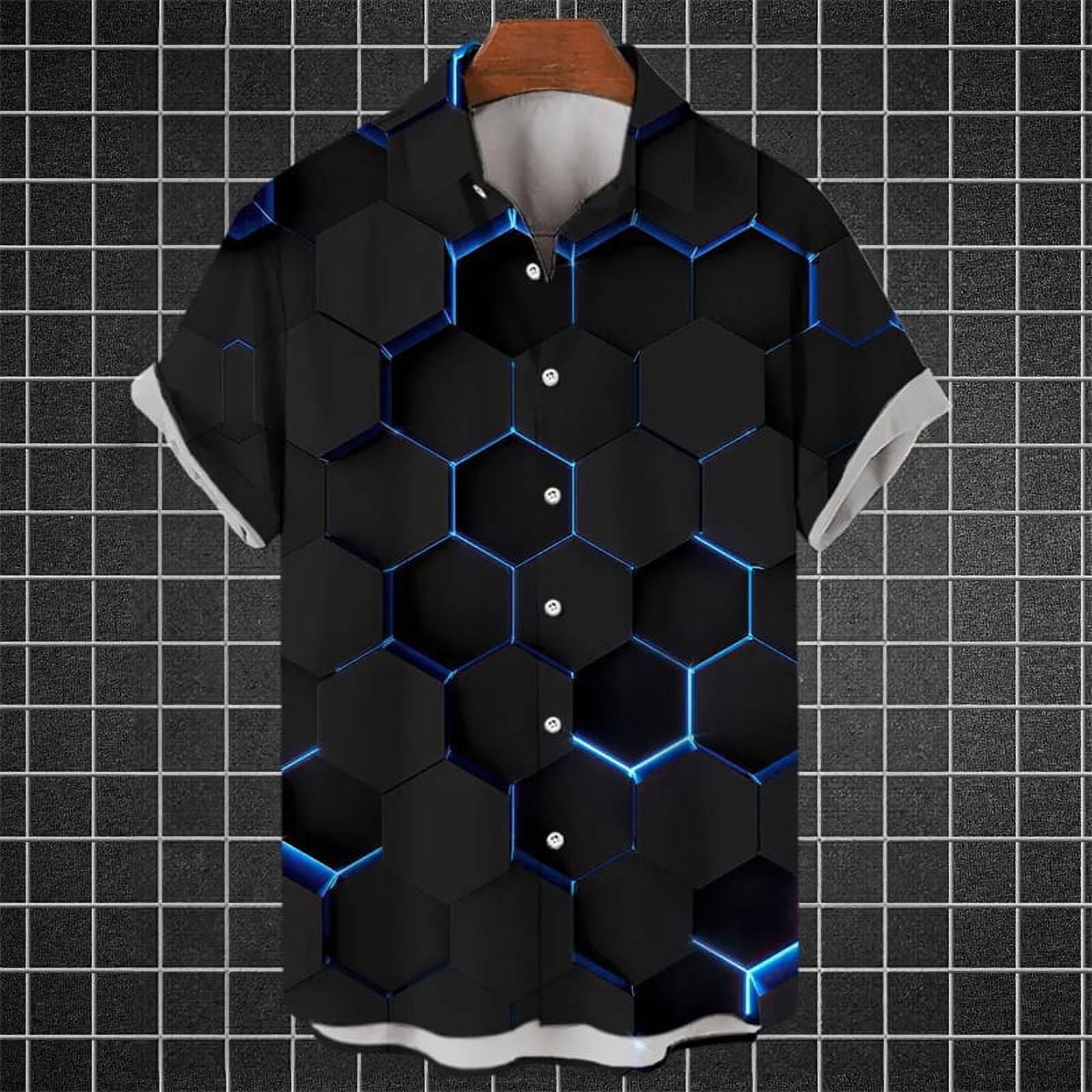 Cool Mecha Graphic Blouses Harajuku Colorful Lights 3D Print Shirts For ...