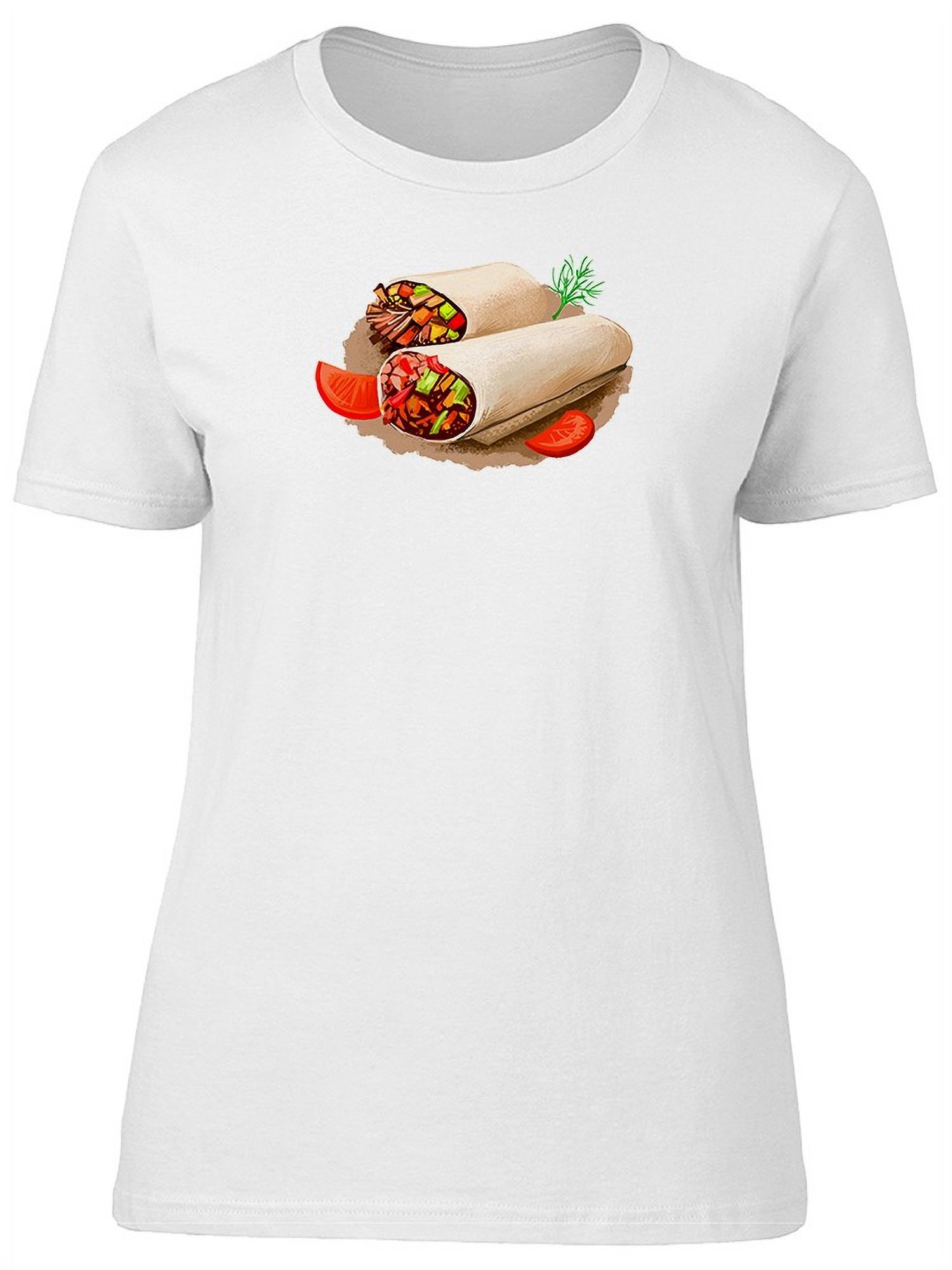 Cool Mexican Burritos Doodle T-Shirt Women -Image by Shutterstock ...