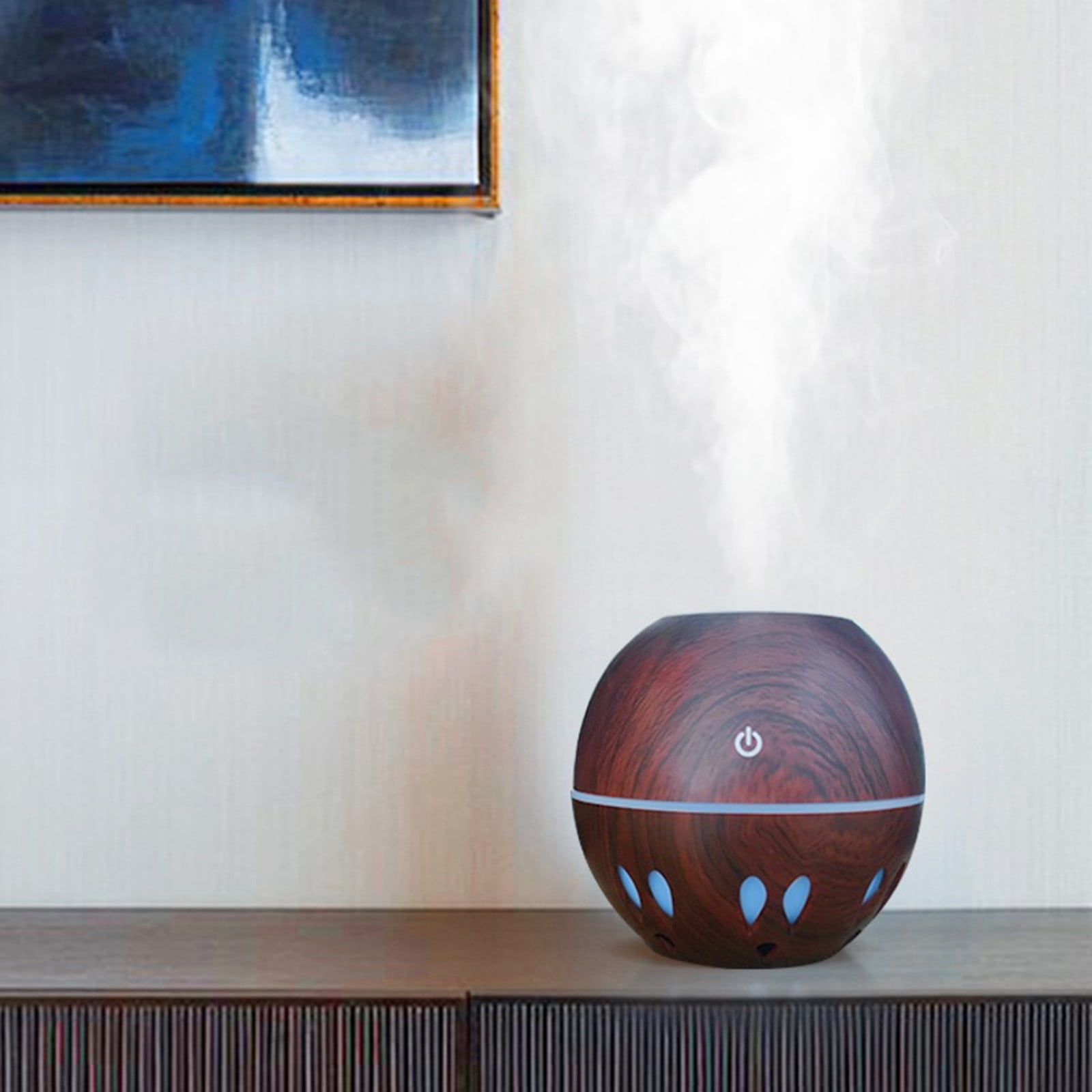 Cool Mist Humidifier for Bedroom - 130ml Top Fill Quiet Ultrasonic Humidifier with Auto Shut-Off ...