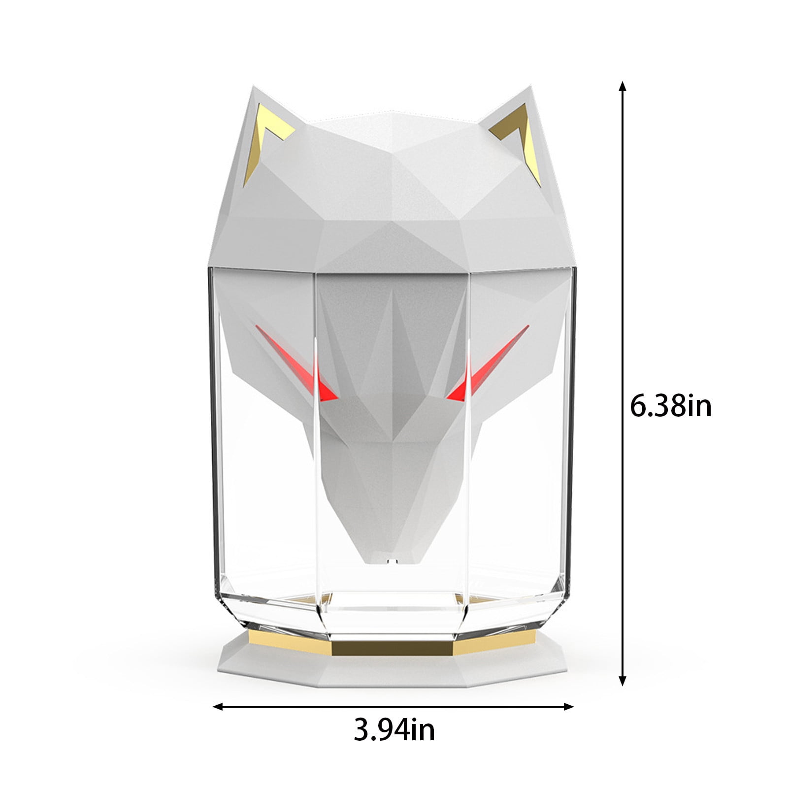Cool Mist Humidifier, Wolf Humidifier, 3D Geometry DIY War Wolf Model ...