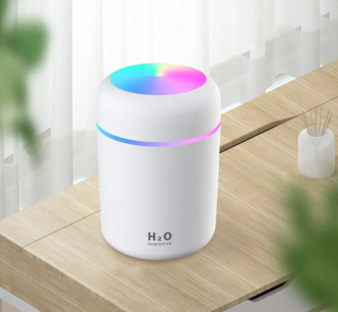 TIFOR Cool Mist Humidifier, Portable USB Air Vaporizer with Night Light ...