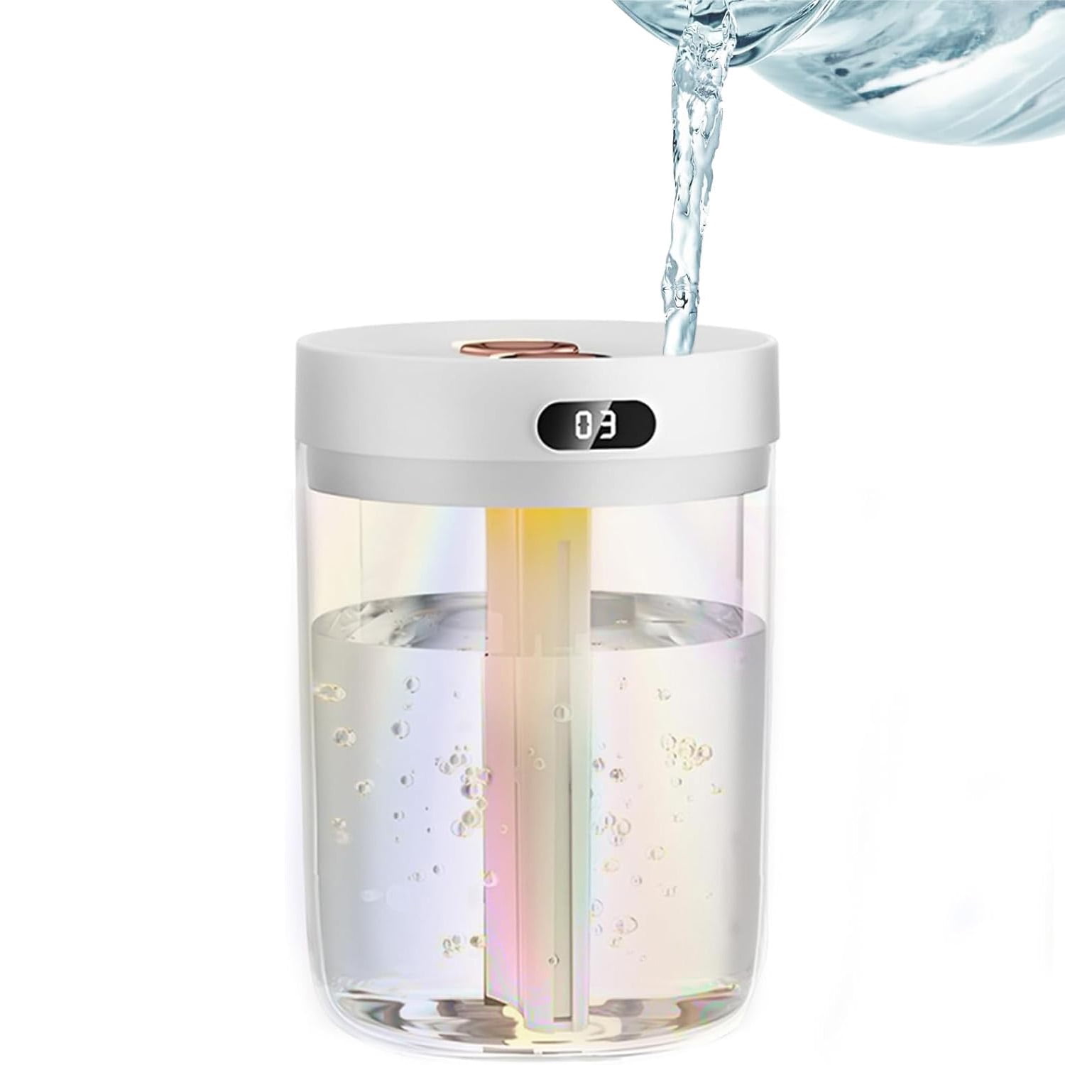 Cool Mist Humidifier with Colorful Night Light - Portable USB Desktop ...