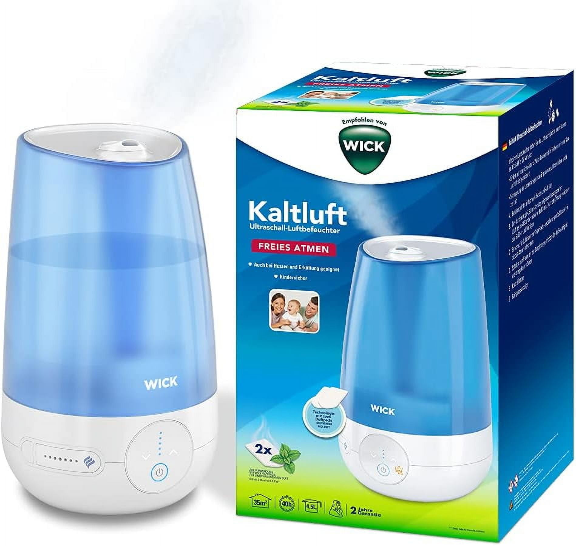 Cool Mist Ultrasonic Humidifier (Quiet, for Better Sleep, Cough and ...