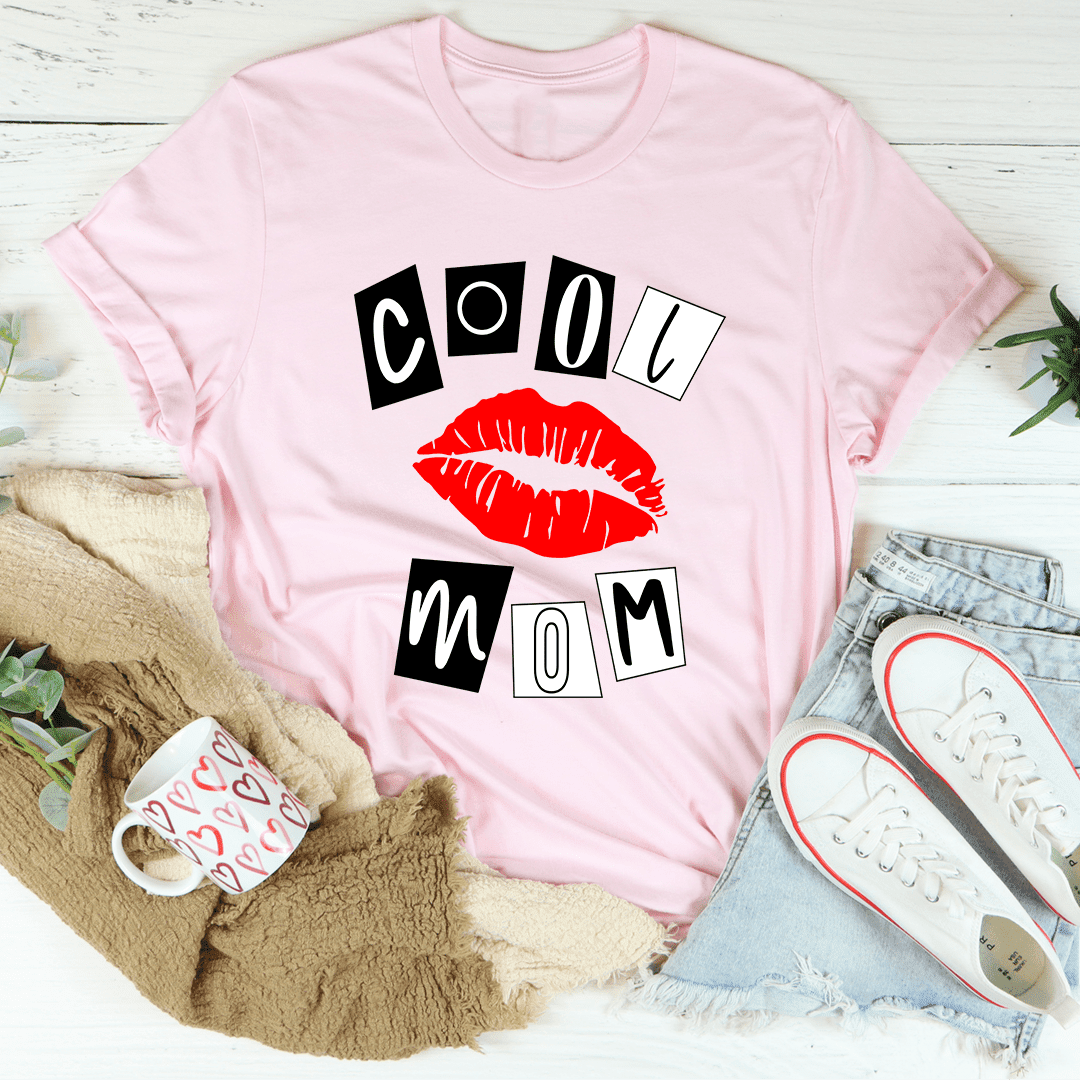 Cool Mom Lips Tee Heather Prism Peach S Peachy Sunday T-Shirt - Walmart.com