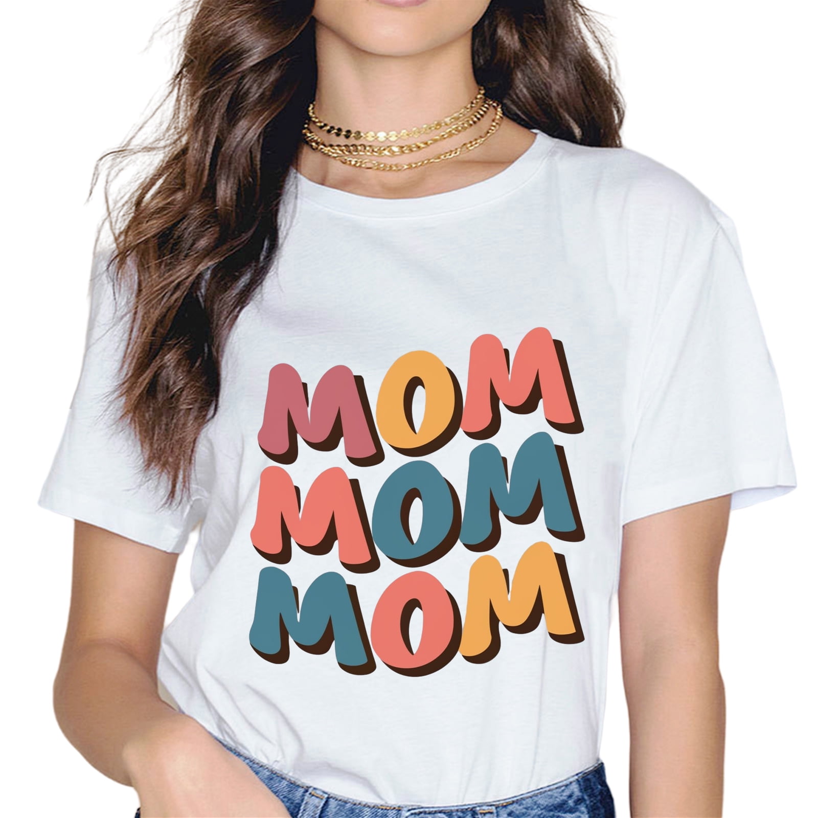 Cool Mom Mothers Day Cool Groovy T-Shirt - Walmart.com