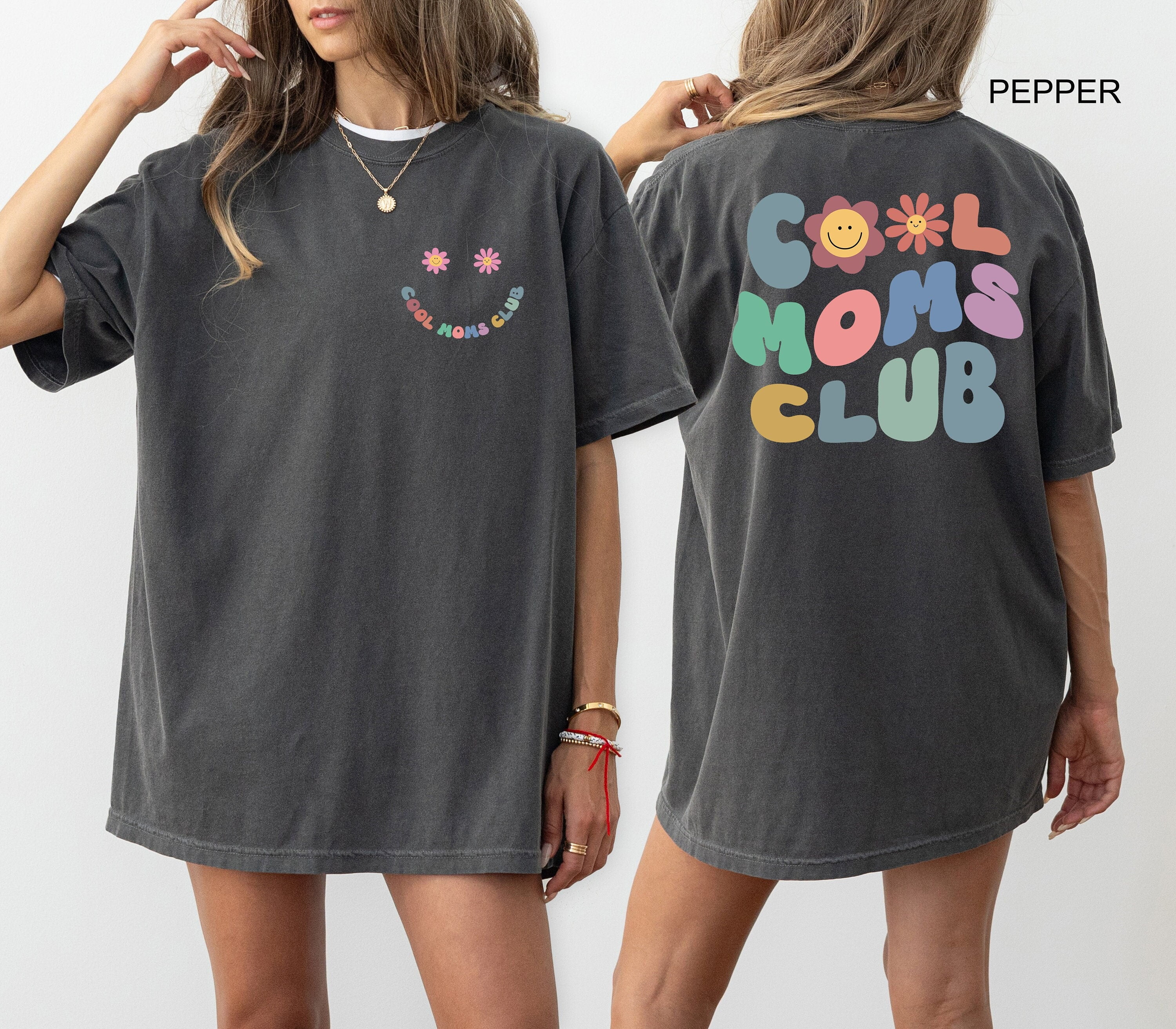 Cool Moms Club Shirt, Cool Mom T-shirt, Funny Mom Outfit, Best Mom Ever ...