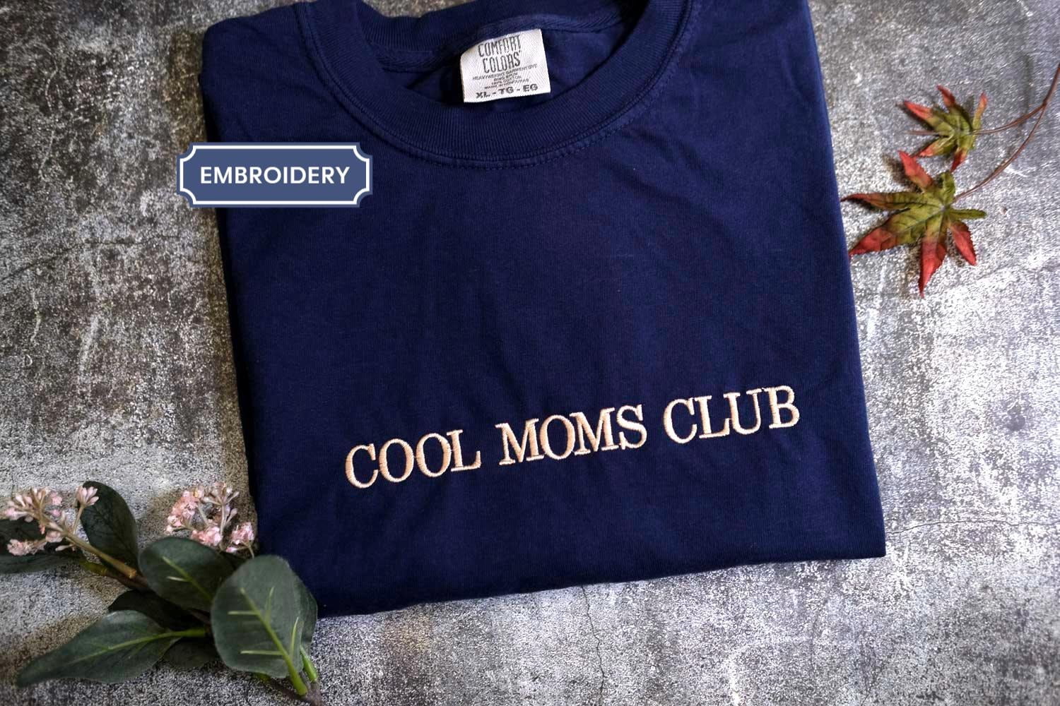 Cool Moms Club sweatshirt, embroidered cool mom sweatshirt, embroidered ...