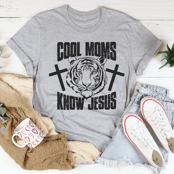 Cool Moms Know Jesus Tee Peachy Sunday T-Shirt - Walmart.com
