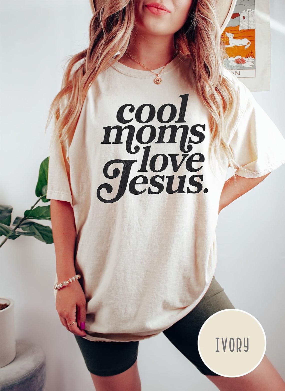 Cool Moms Love Jesus Comfort Shirt, Religious Mom Shirt, Praying Mama ...