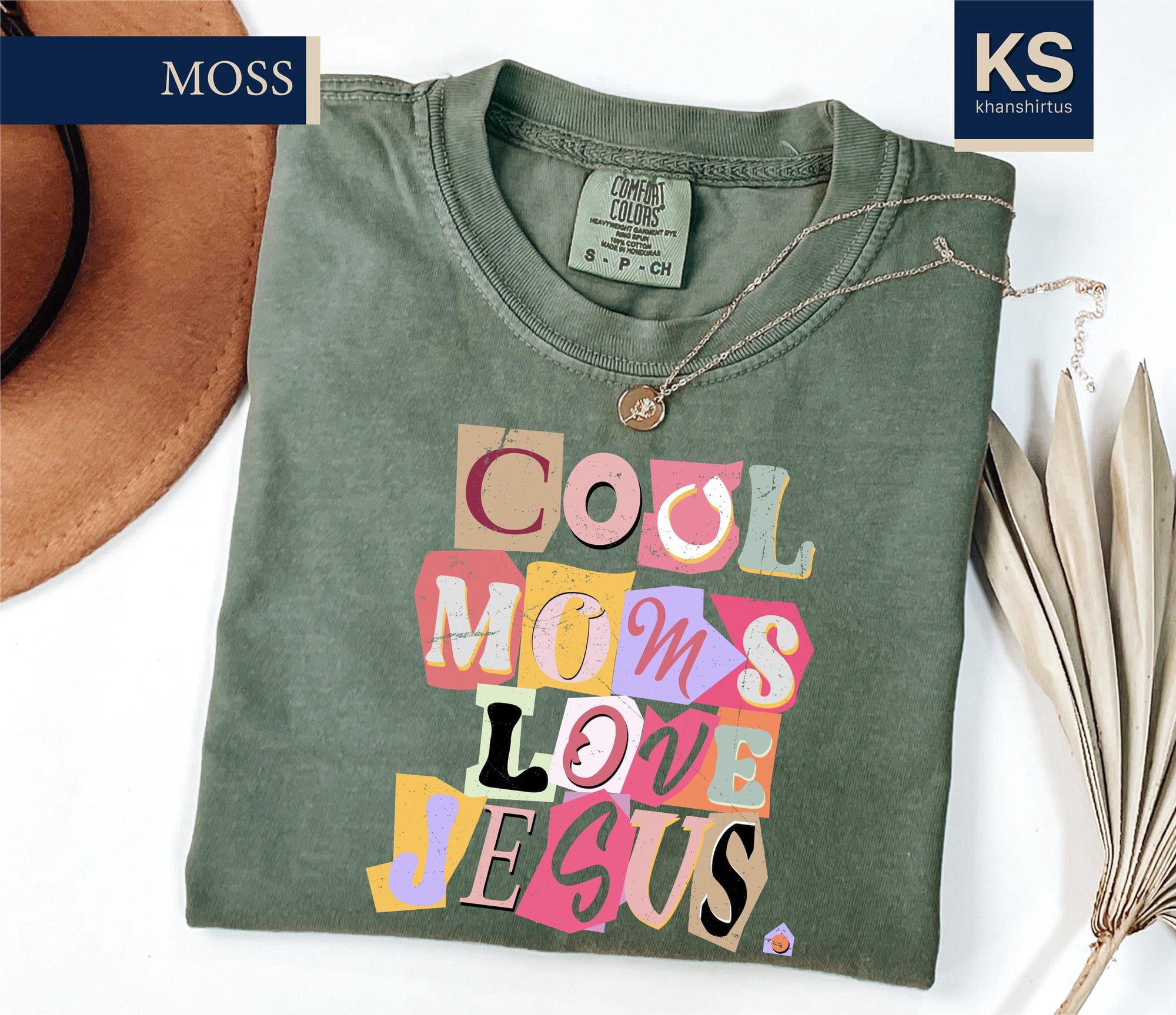 Cool Moms Love Jesus Ransom Font TShirt Christian Mom Tee Praying Mama ...