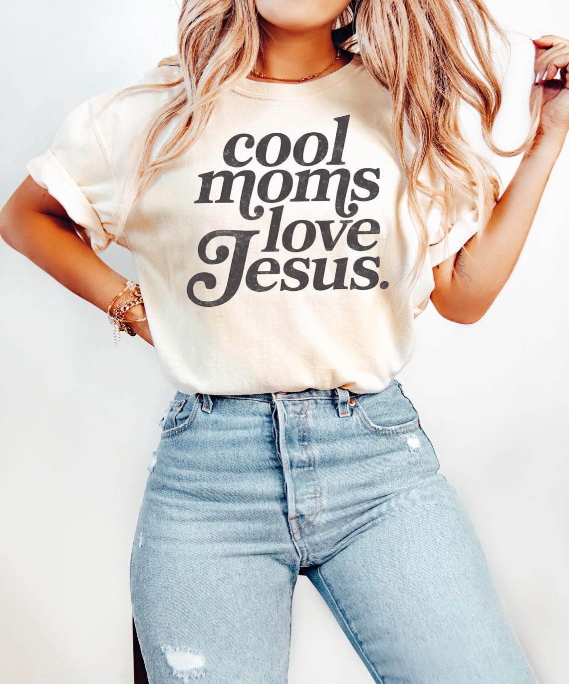 Cool Moms Love Jesus Shirt, Praying Mama, Religious Mom Sweatshirt ...