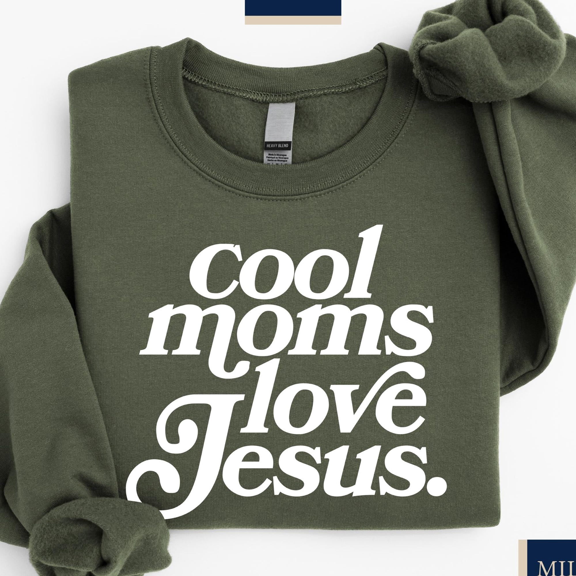 Cool Moms Love Jesus TShirt Christian Mom Tee Praying Mama Shirts Faith ...