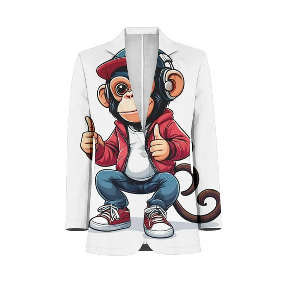 Cool Monkey Streetwear Design Customized Men's Suits full man Shawl ...