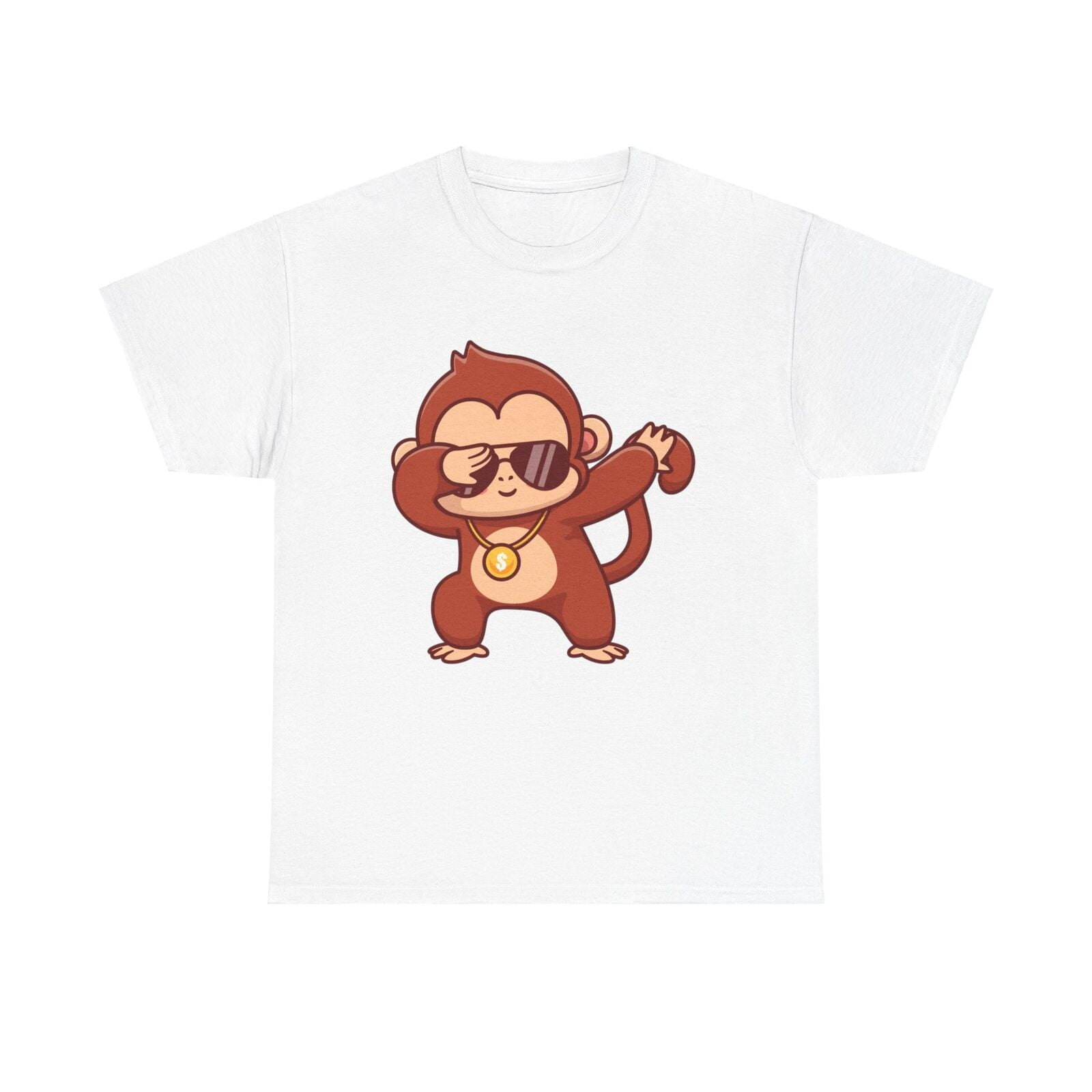 Cool Monkey T-Shirt - dance style pose happy cute cartoon chimp chain ...
