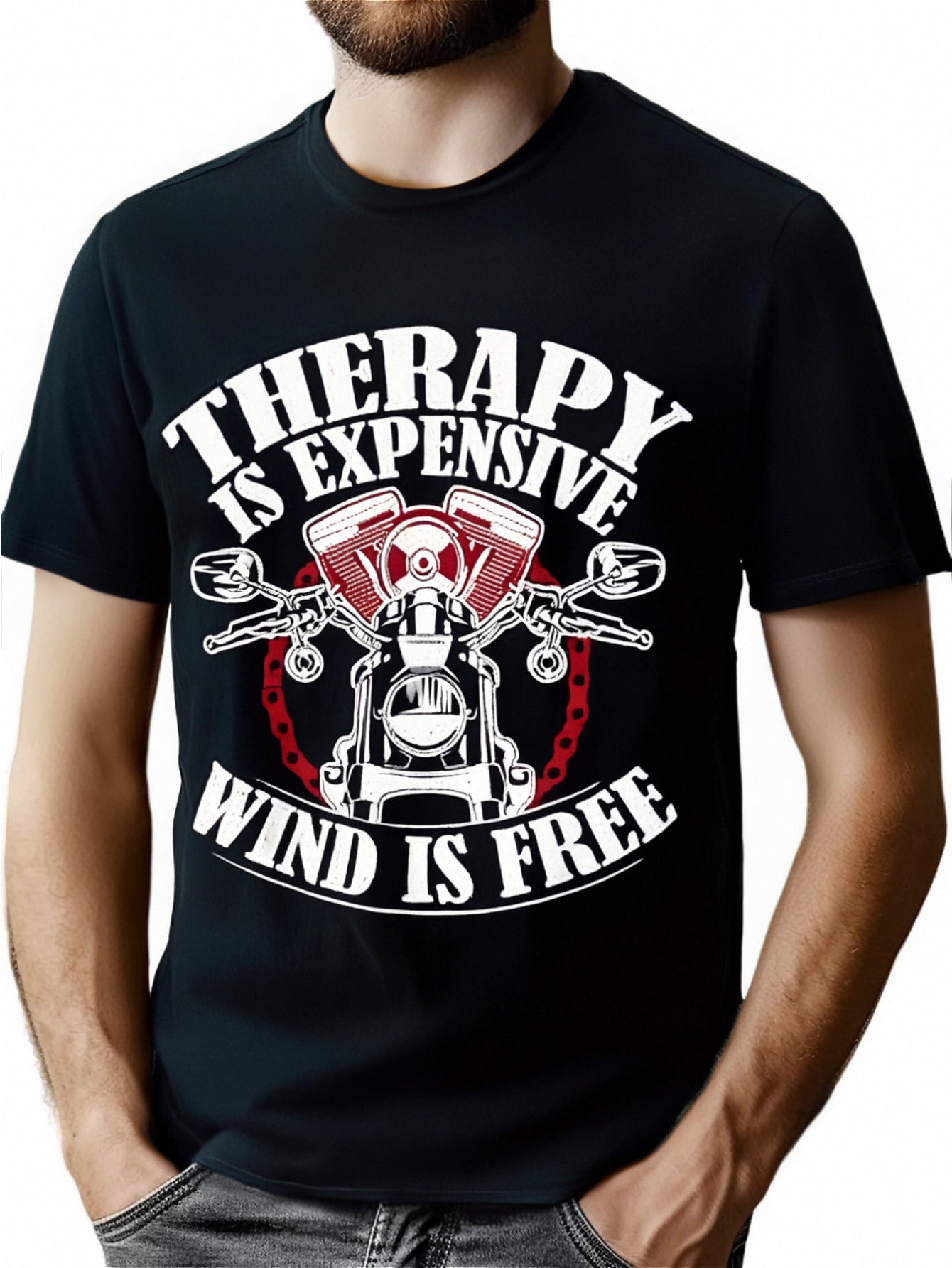 Cool Motorcycle For Men Women Motorcycle Lovers Bike Rider T-Shirt, 100% Cotton, Halloween ...