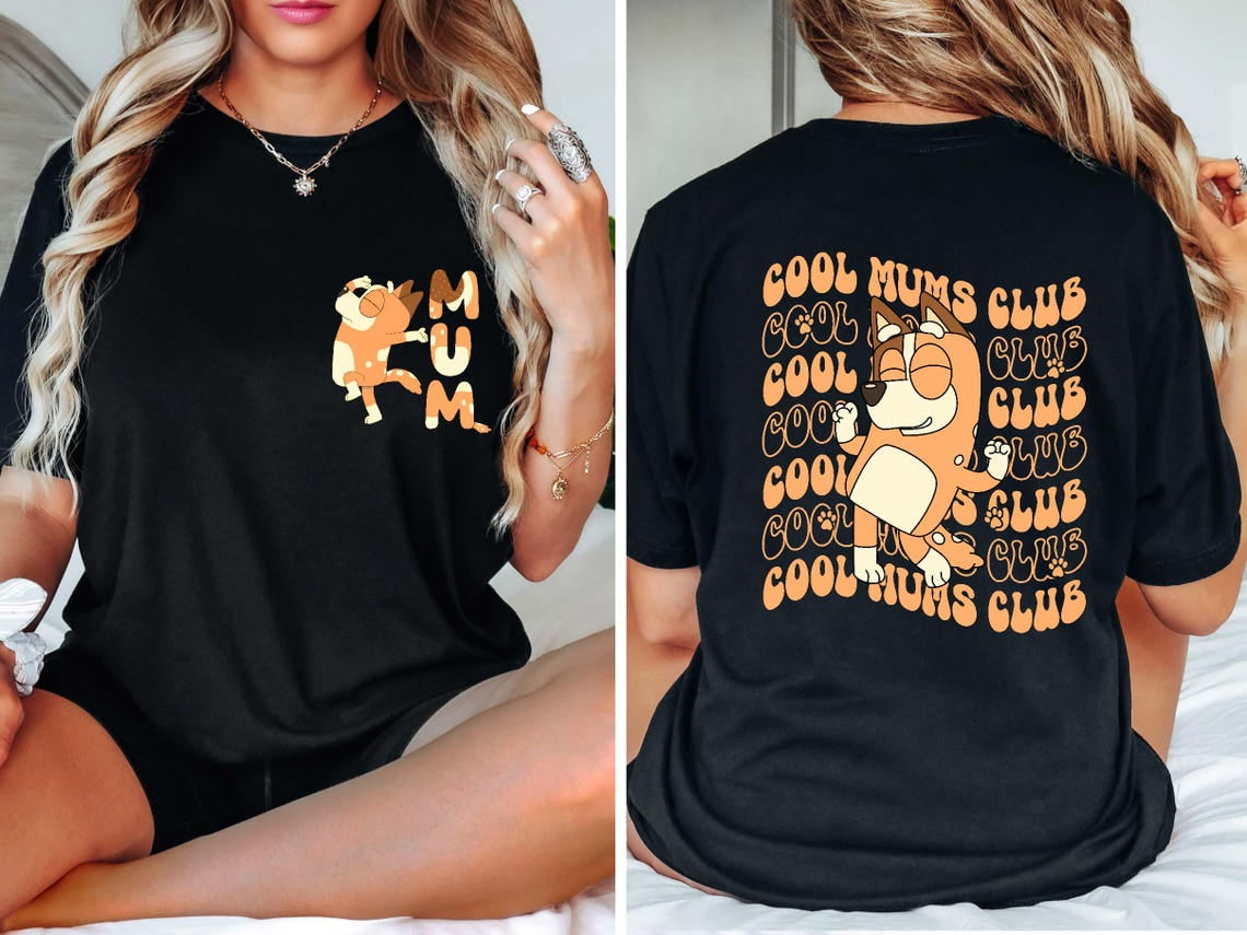 Cool Mums Club Chilli Shirt, Bluey Family T-shirt, Bluey Mum Gift ...