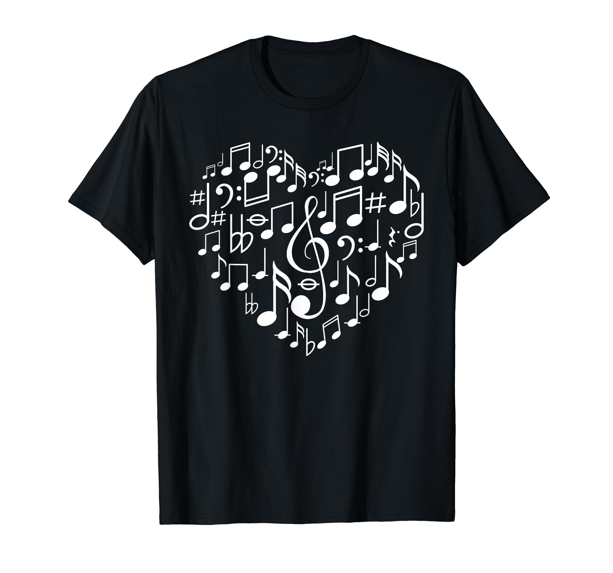 Cool Music Note Art For Men Women Music Musical Note Lover T-Shirt ...