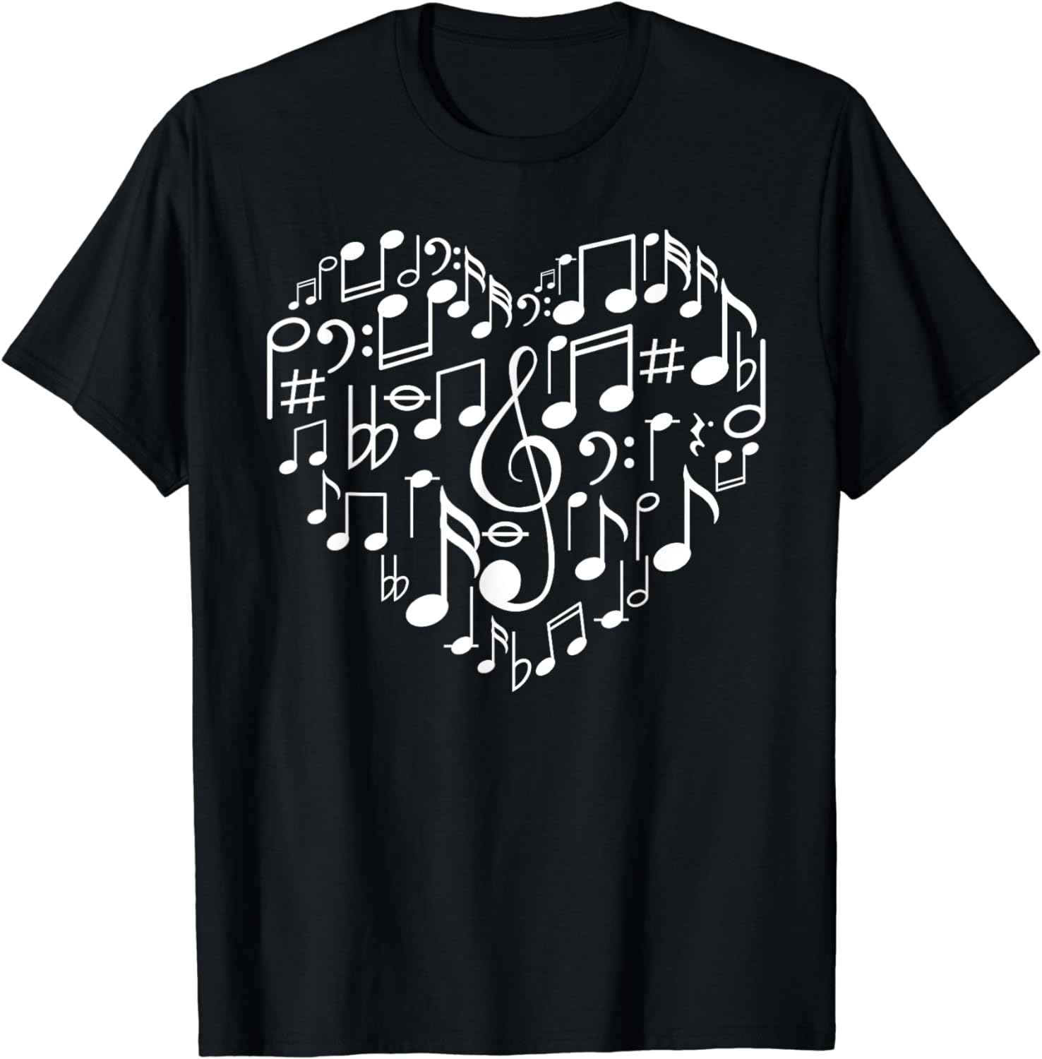 Cool Music Note Art For Men Women Music Musical Note Lover T-Shirt ...