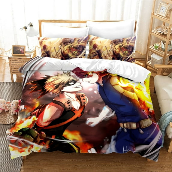 Cool My Hero Academia Bedding Bed Set Full Queen Size - Deku Todoroki ...