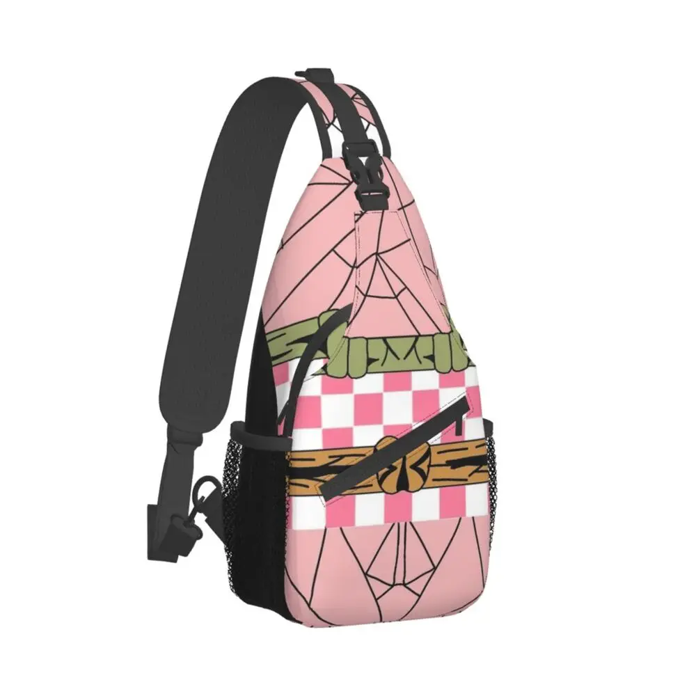 Cool Nezuko Sling Crossbody Backpack Men Anime kimetsu No Yaiba ...