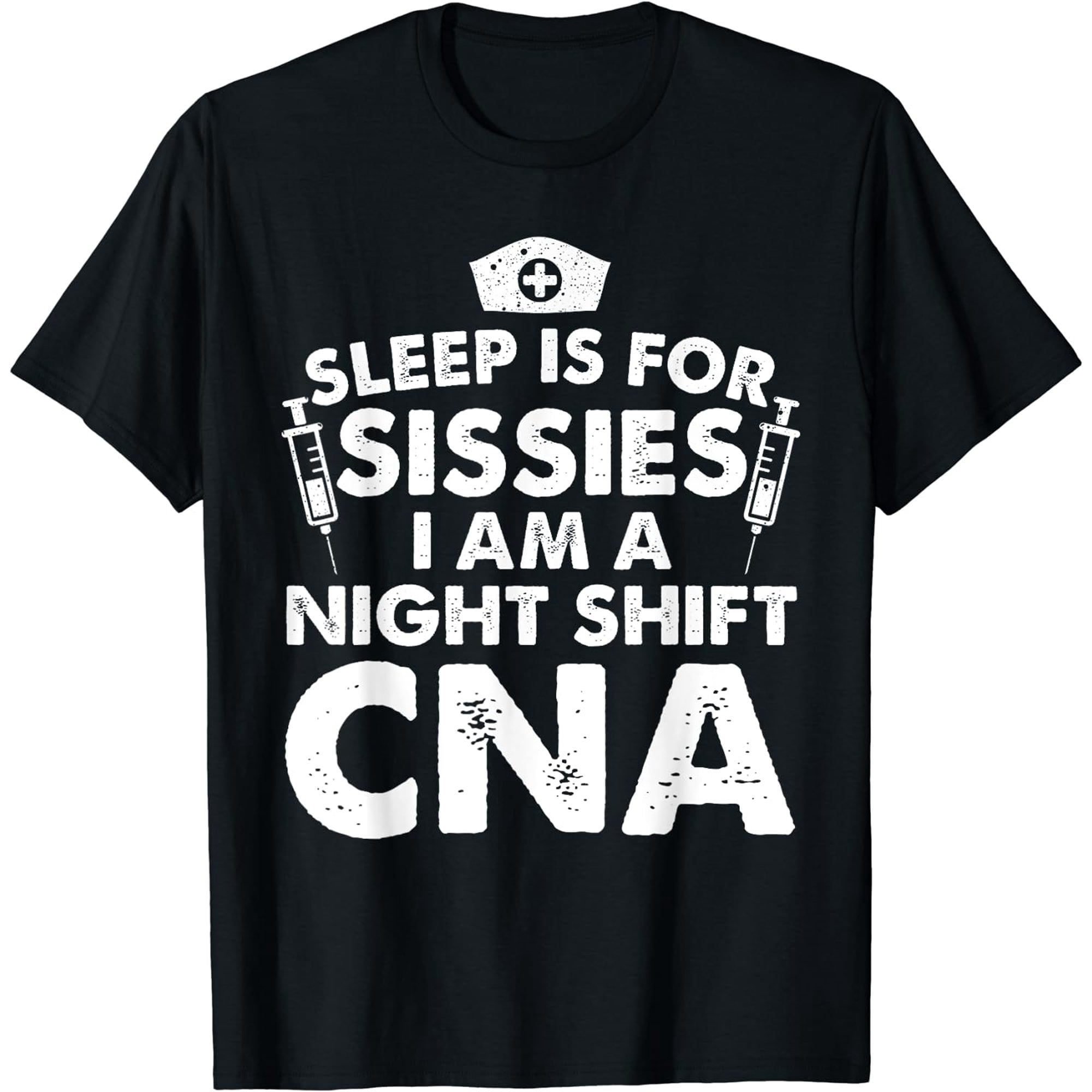 Cool Night Shift Nursing Nurse Life Black T-Shirt Short Sleeve Tee ...