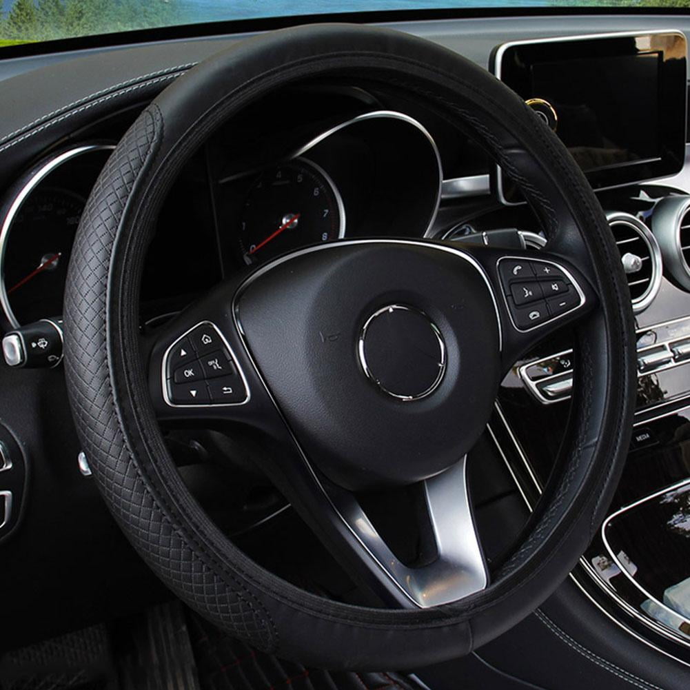 Cool Non Slip Micro Fiber Leather Steering Wheel Protector Cover ...