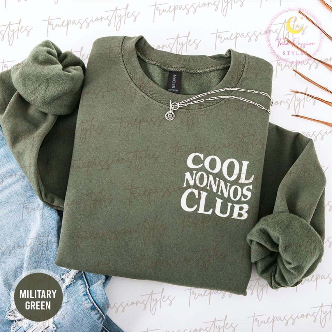 Cool Nonnos Club Sweatshirt, Nonno Sweatshirt, For Nonno, Nonno To Be ...
