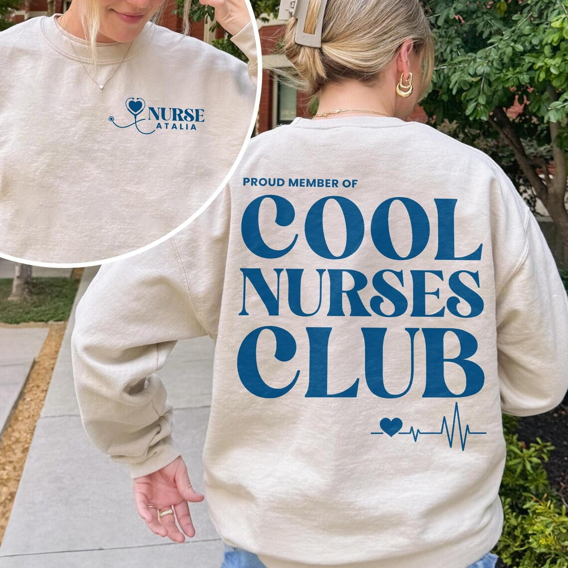Cool Nurses Club Sweatshirt, Emergency Department Crewneck, Nurse ...