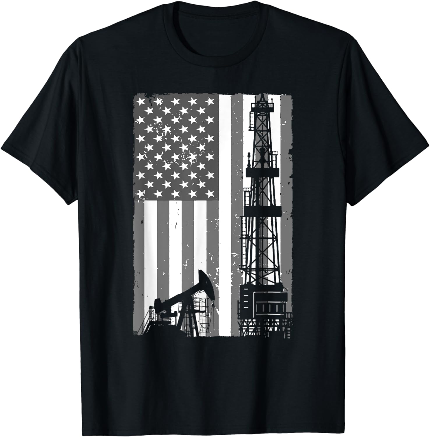 Cool Oil Field Art For Men Women Oilfield Drilling Lovers T-Shirt ...