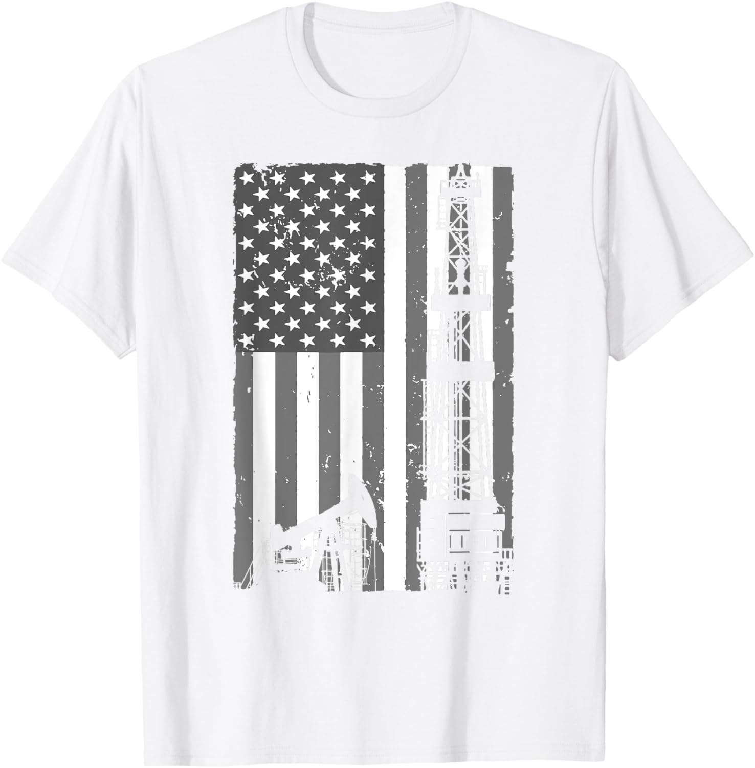 Cool Oil Field Art For Men Women Oilfield Drilling Lovers T-Shirt ...