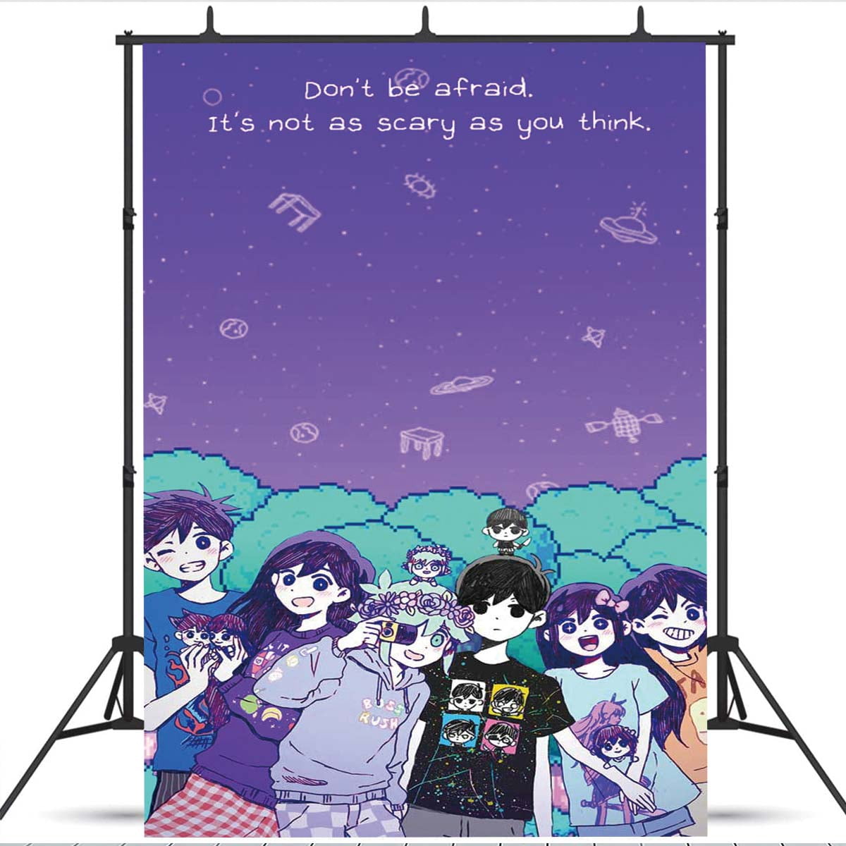 Cool Omori Game Backdrop school Taspestry Wall Decor Banner Party ...