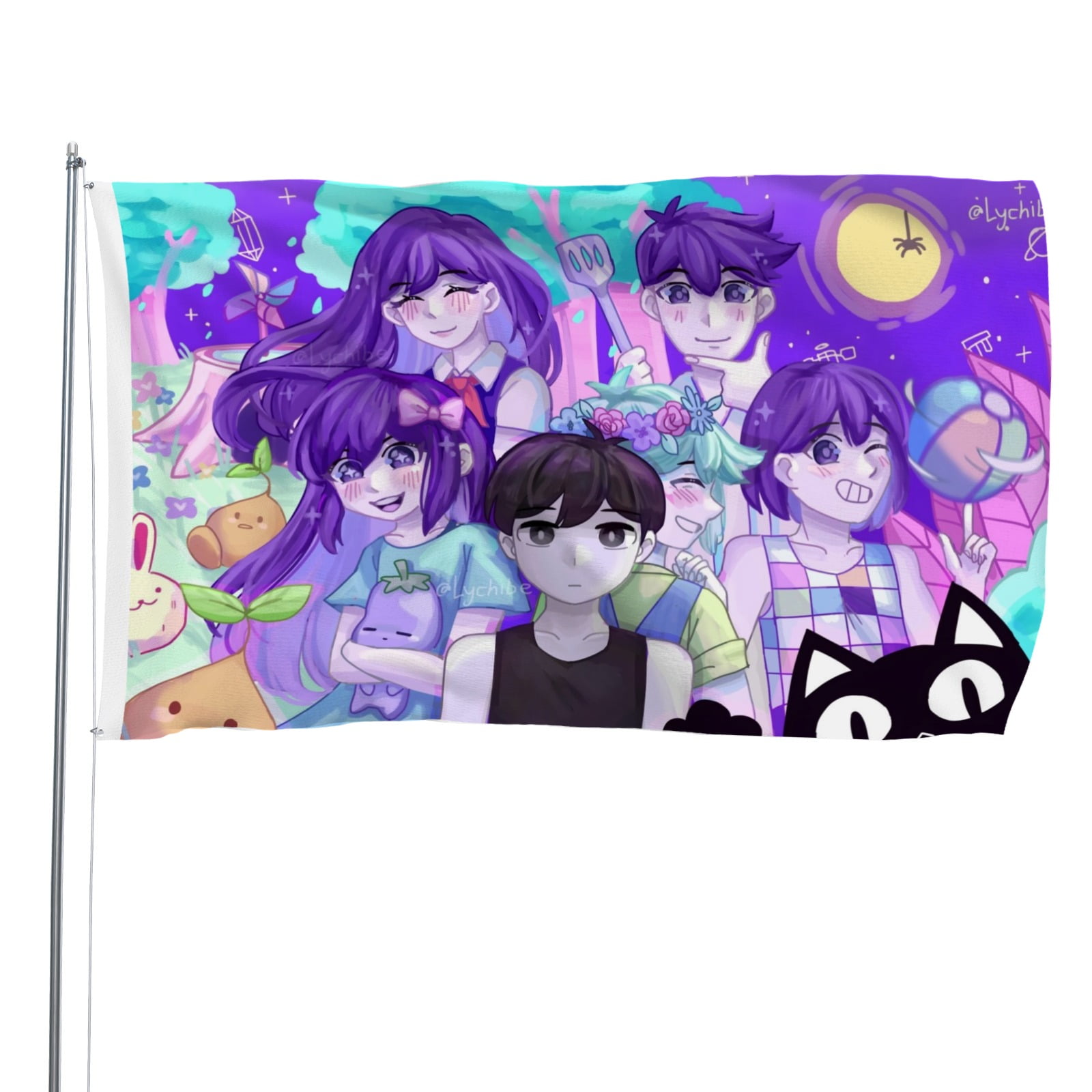 Cool Omori Game-themed Printed Flag Perfect gift for fans, friends, and ...