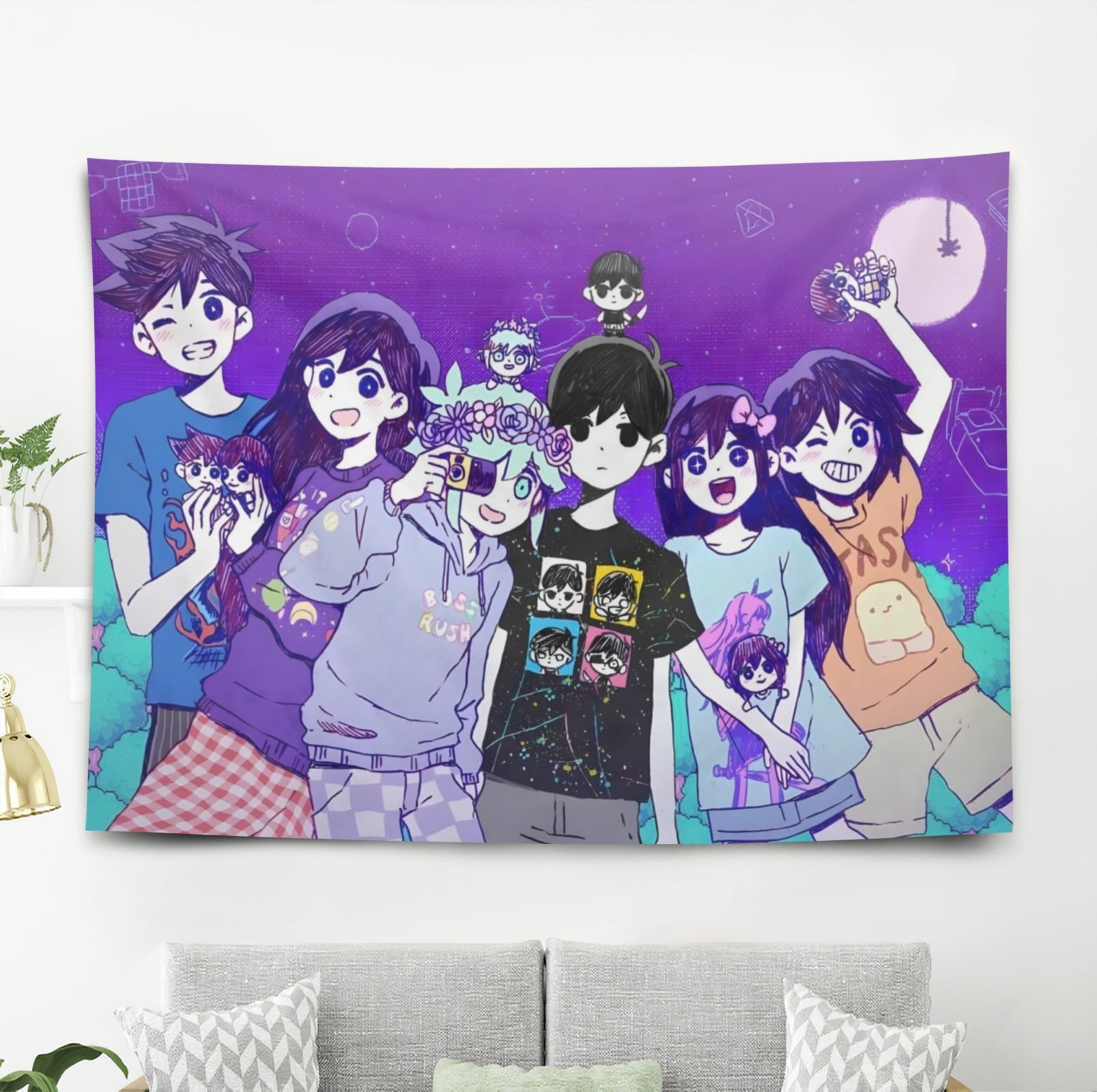 Cool Omori Tapestry Poster Wall Hanging Art Decor for Living Room ...