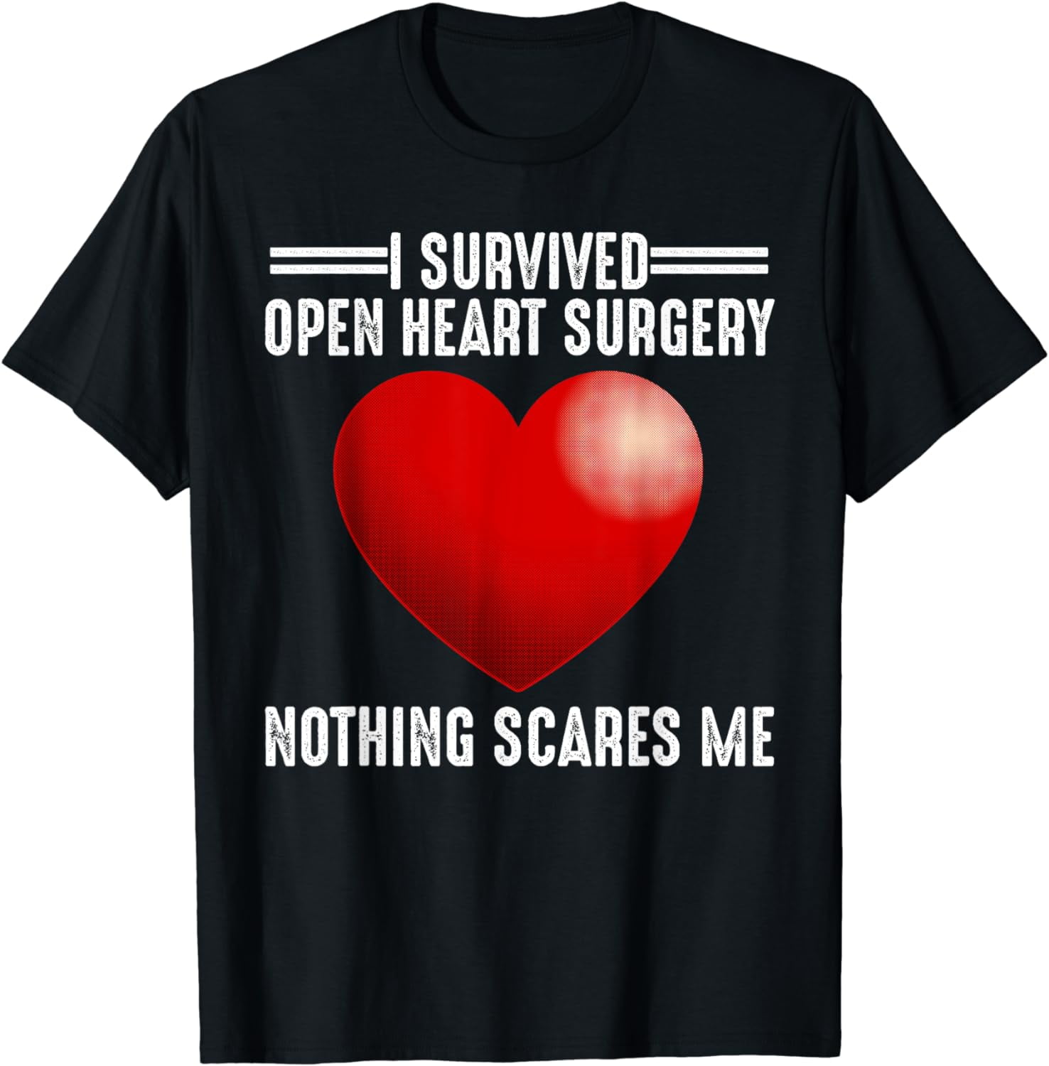 Cool Open Heart Surgery Art Men Women Transplant Survivor T-Shirt ...