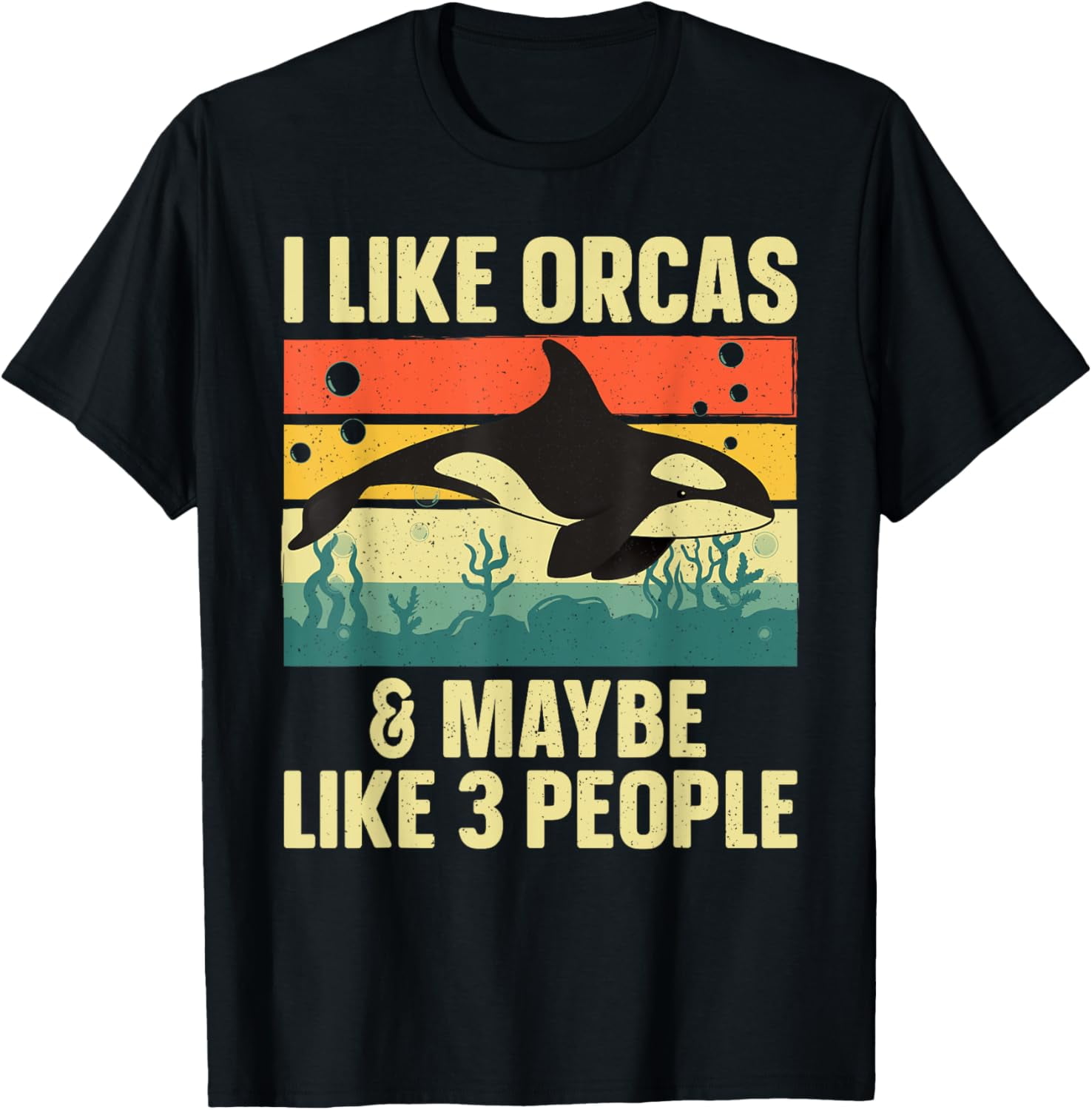Cool Orca Design For Men Women Killer Whale Ocean Orca T-Shirt ...