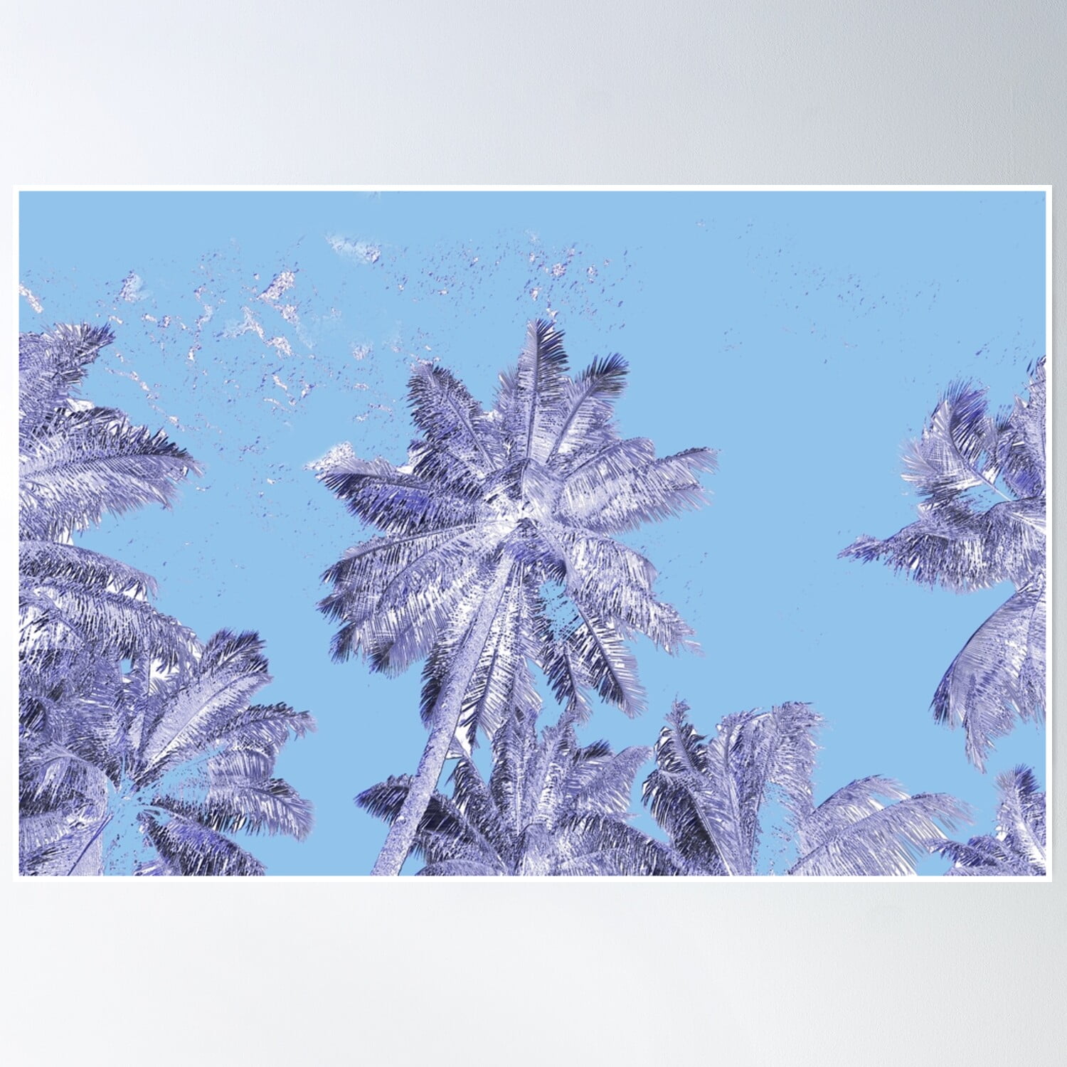 Cool Palm Tree Poster Wall Art, Modern Wall Decor, 16x24 UNFRAMED ...