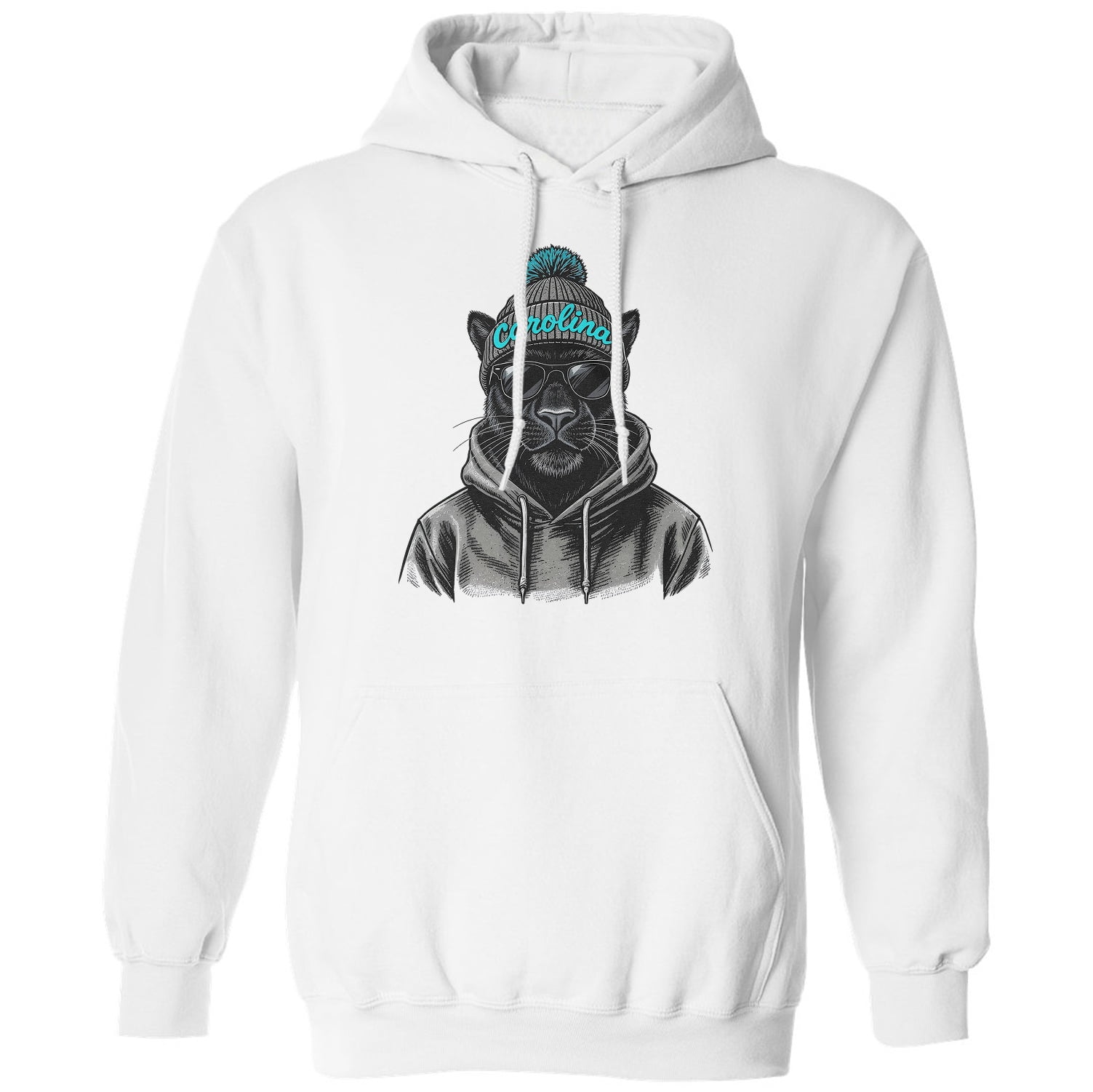 Cool Panther Support Carolina Design - Football Fans Unisex Hooded ...