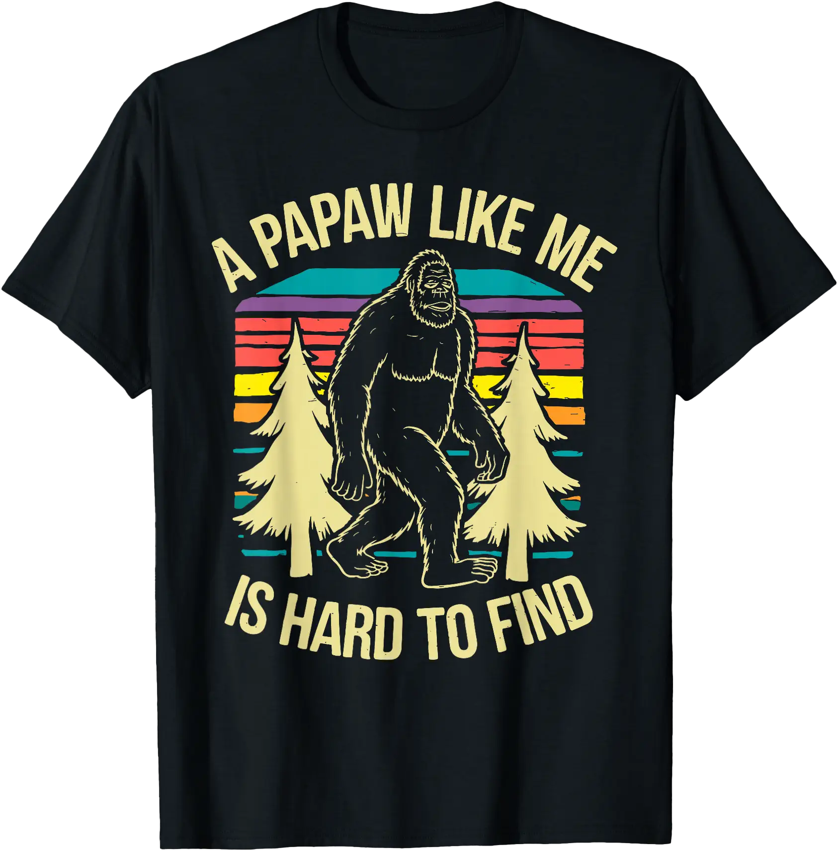 Cool Papaw's Mythical Forest Walker T-Shirt Gift for Grandpa ...